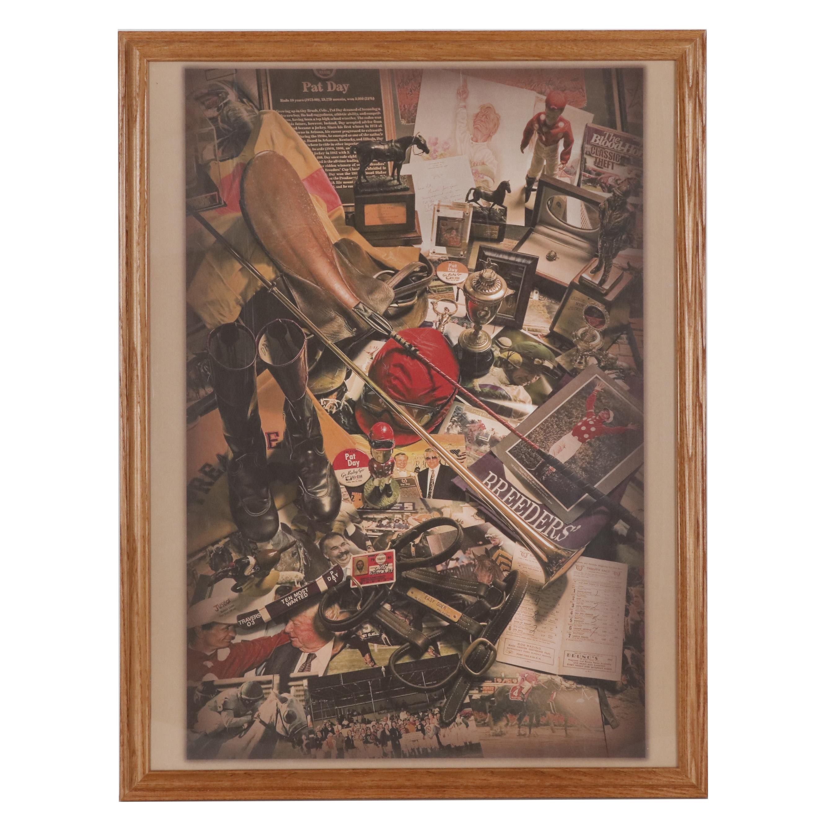 Hall of Fame Jockey Pat Day Poster, Framed | EBTH