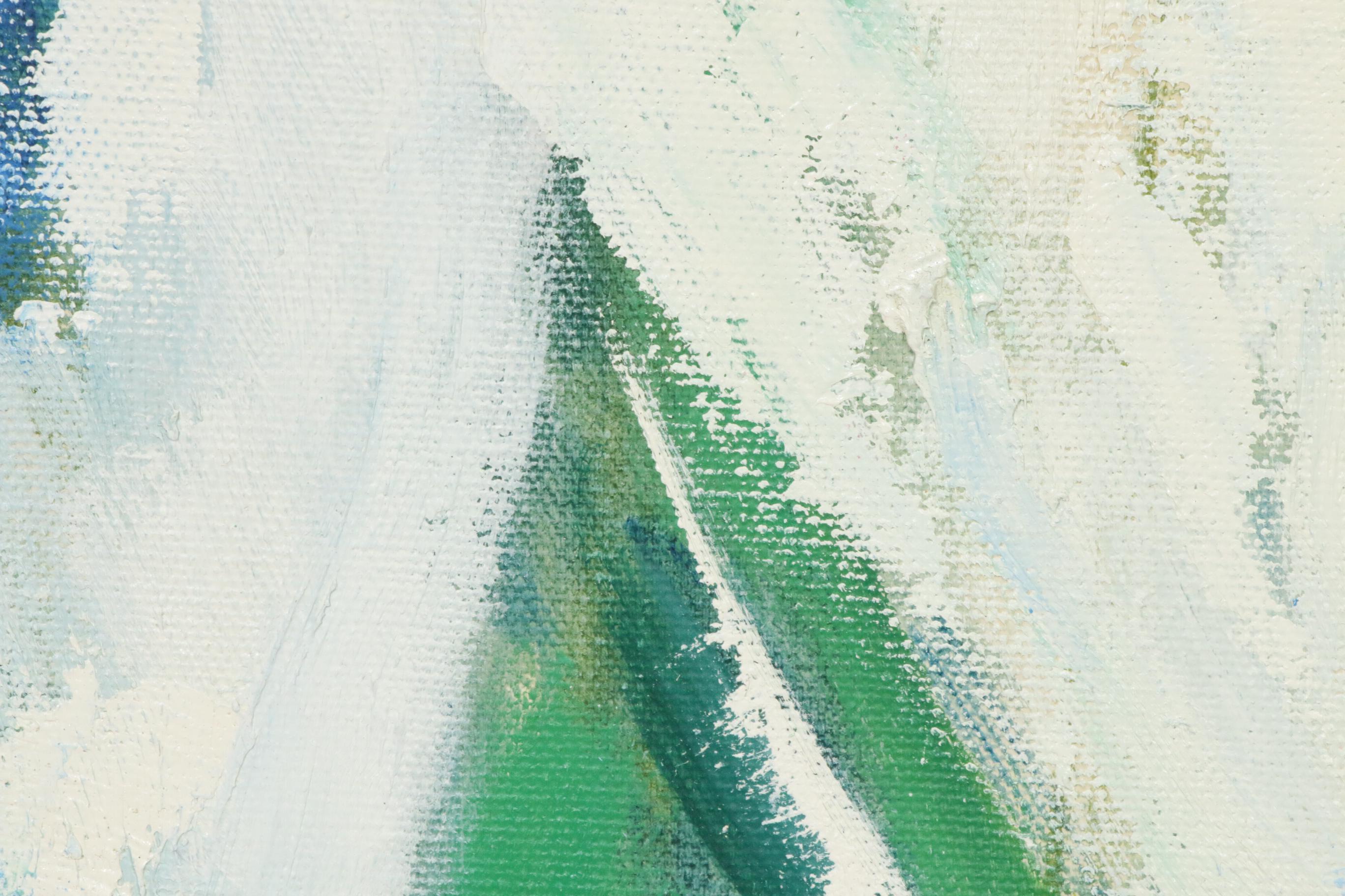 Phillip Callahan Abstract Figures Oil Painting, Mid to Late 20th ...