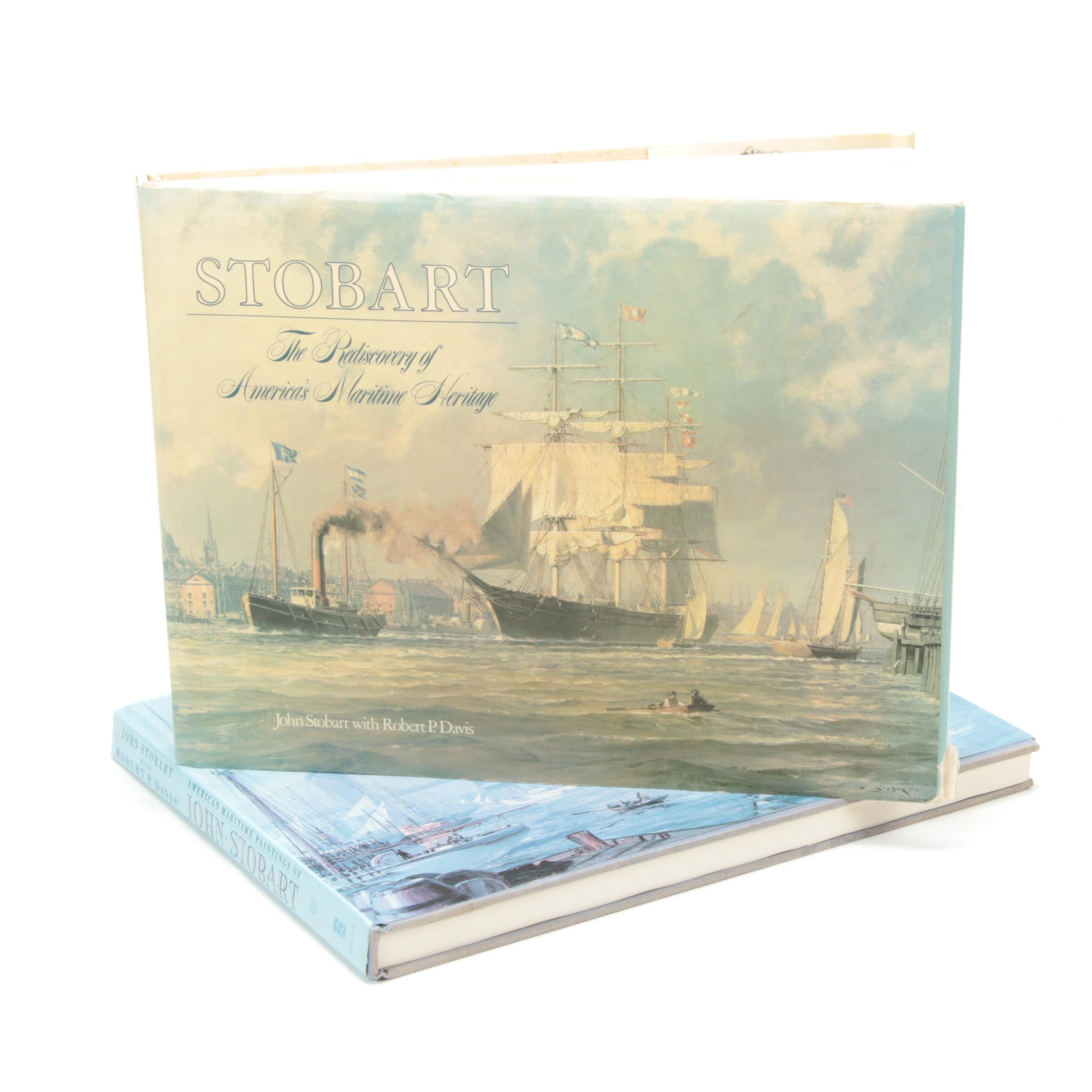 John Stobart Signed American Maritime Art Books, Including First ...