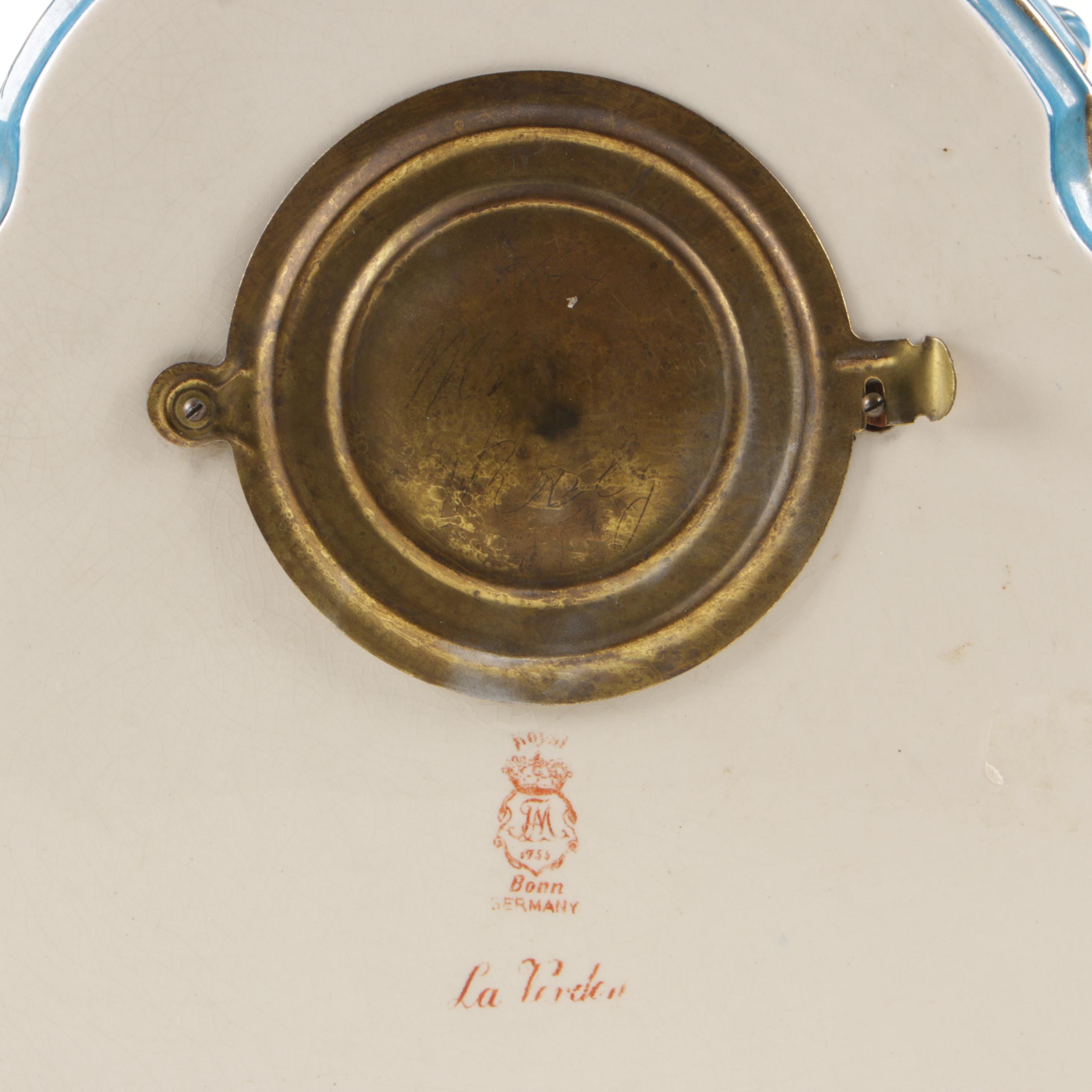 Ansonia Royal Bonn "La Verdon" Porcelain Mantel Clock | EBTH