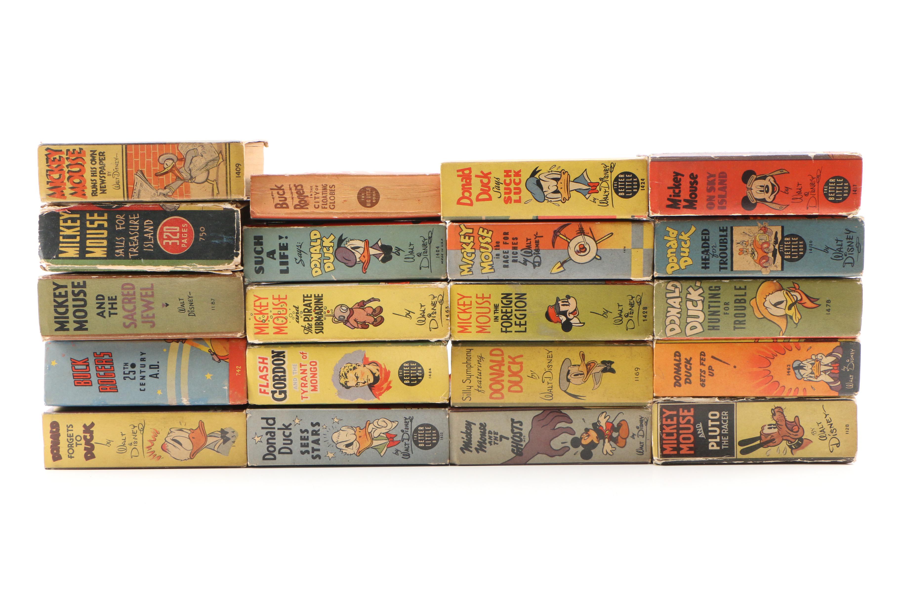 Flash Gordon, Buck Rogers, Donald Duck and Mickey Mouse Big Little ...