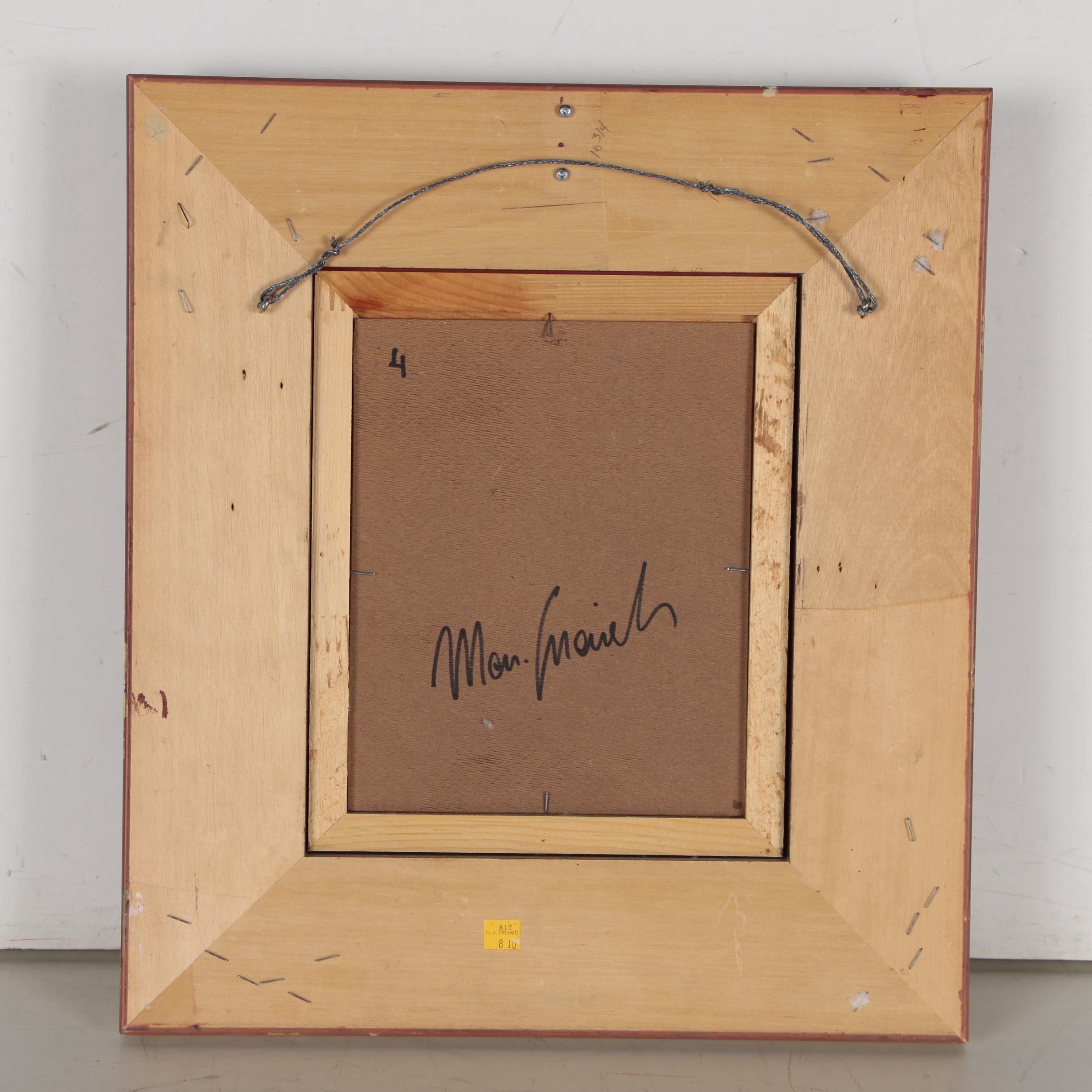 Mario Gianello Oil Painting of Italian Street Scene | EBTH