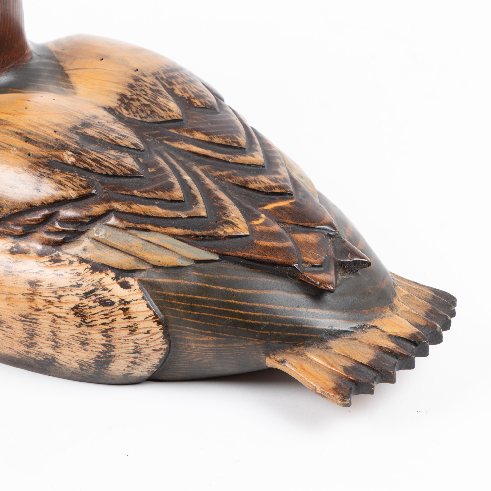 Tom Taber and John R. Fairfield Carved and Painted Canvasback Duck ...