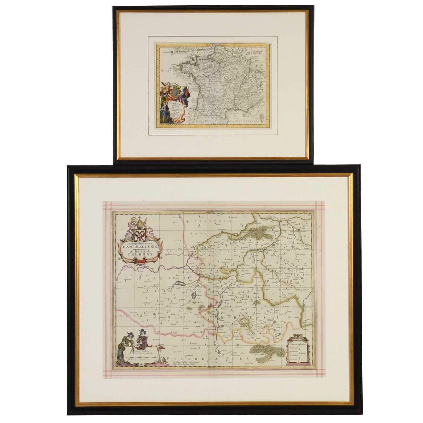 Lithographs Featuring Maps of France in the 1700s | EBTH