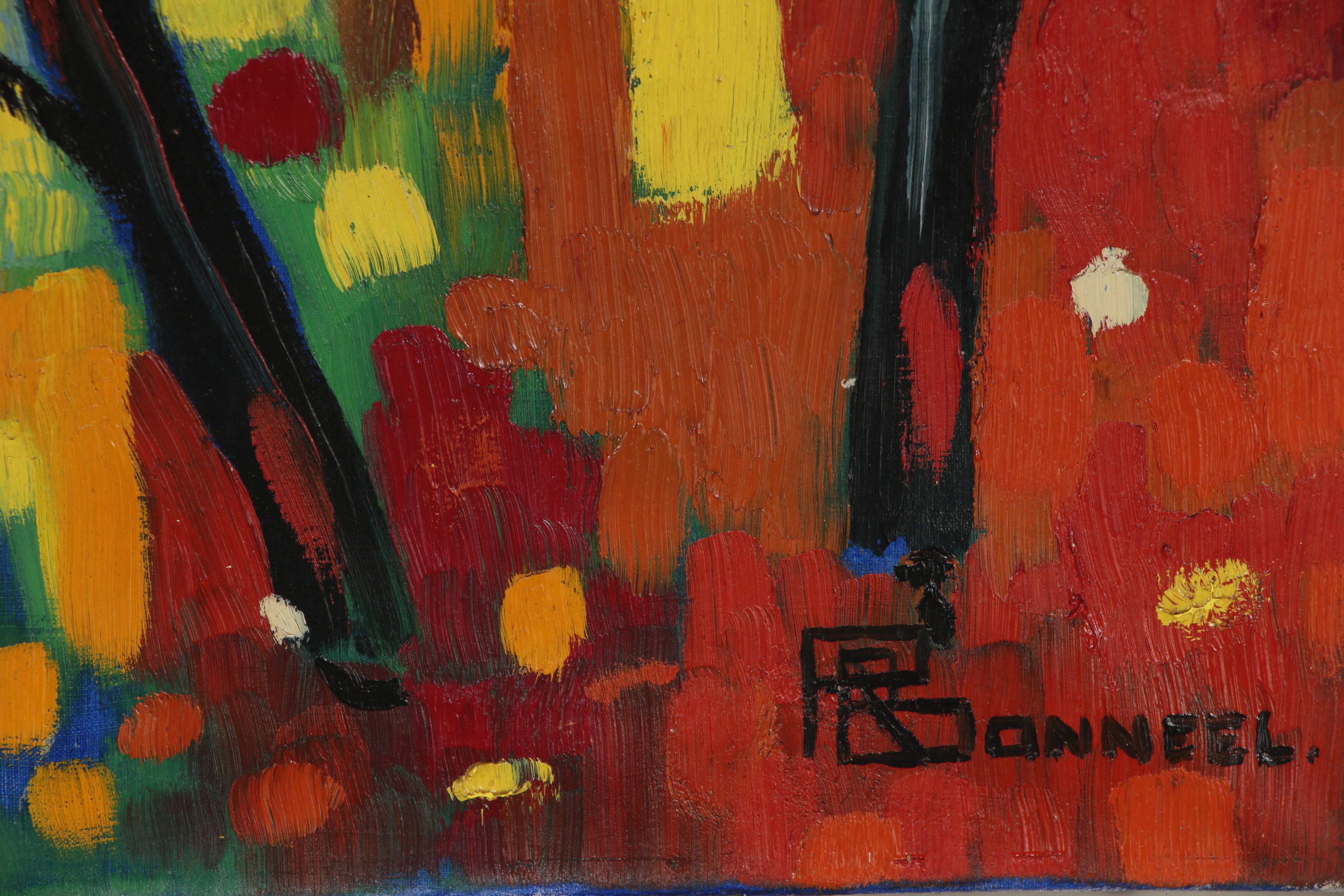 Raymond Bonneel Abstract Oil Painting "Herfst in Vlaanderen", 1964 | EBTH