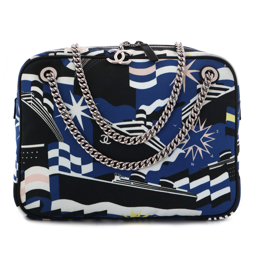 Chanel Printed Canvas Small La Pausa Bay Camera Case Bag | EBTH
