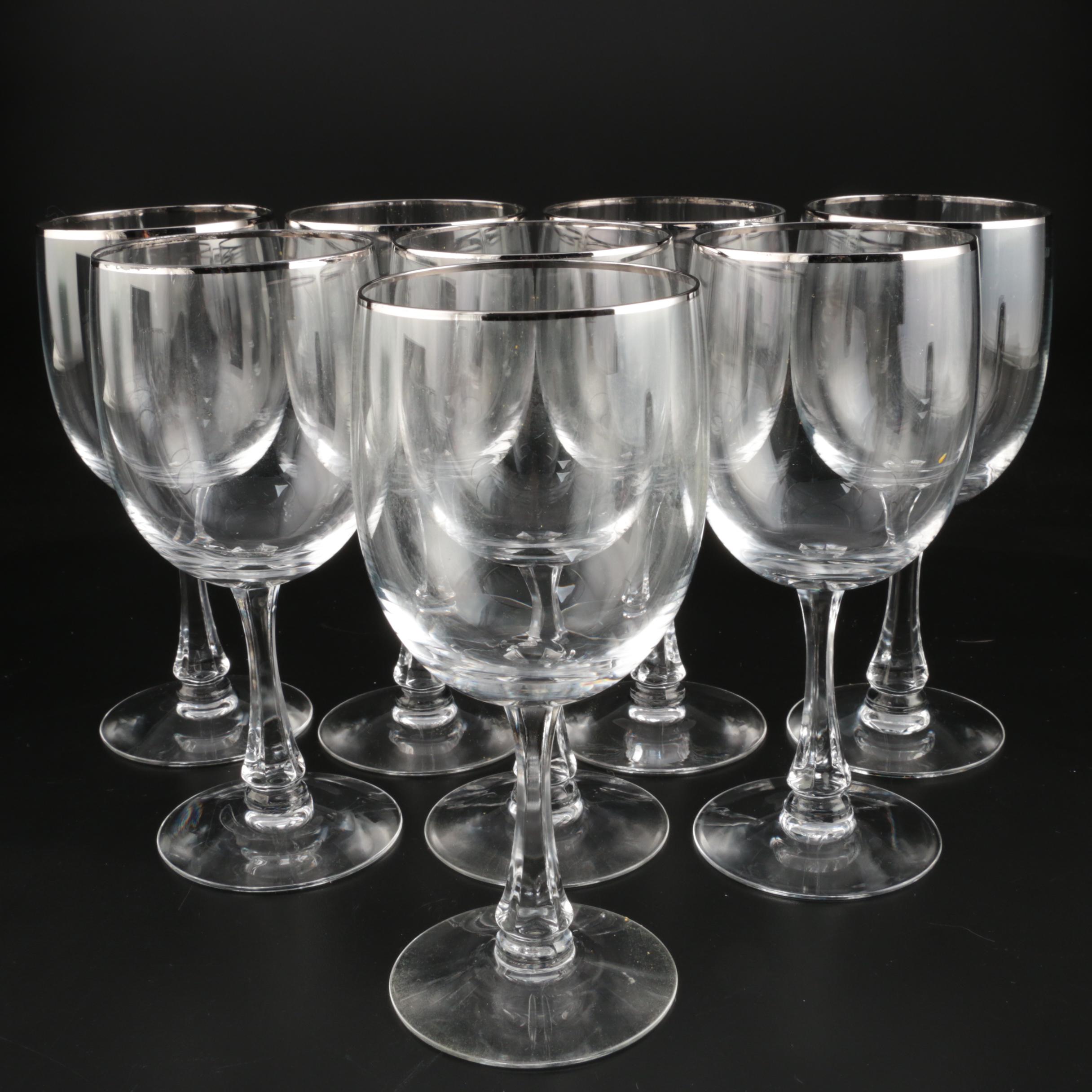 Noritake "Palais Platinum" Crystal Stemware | EBTH