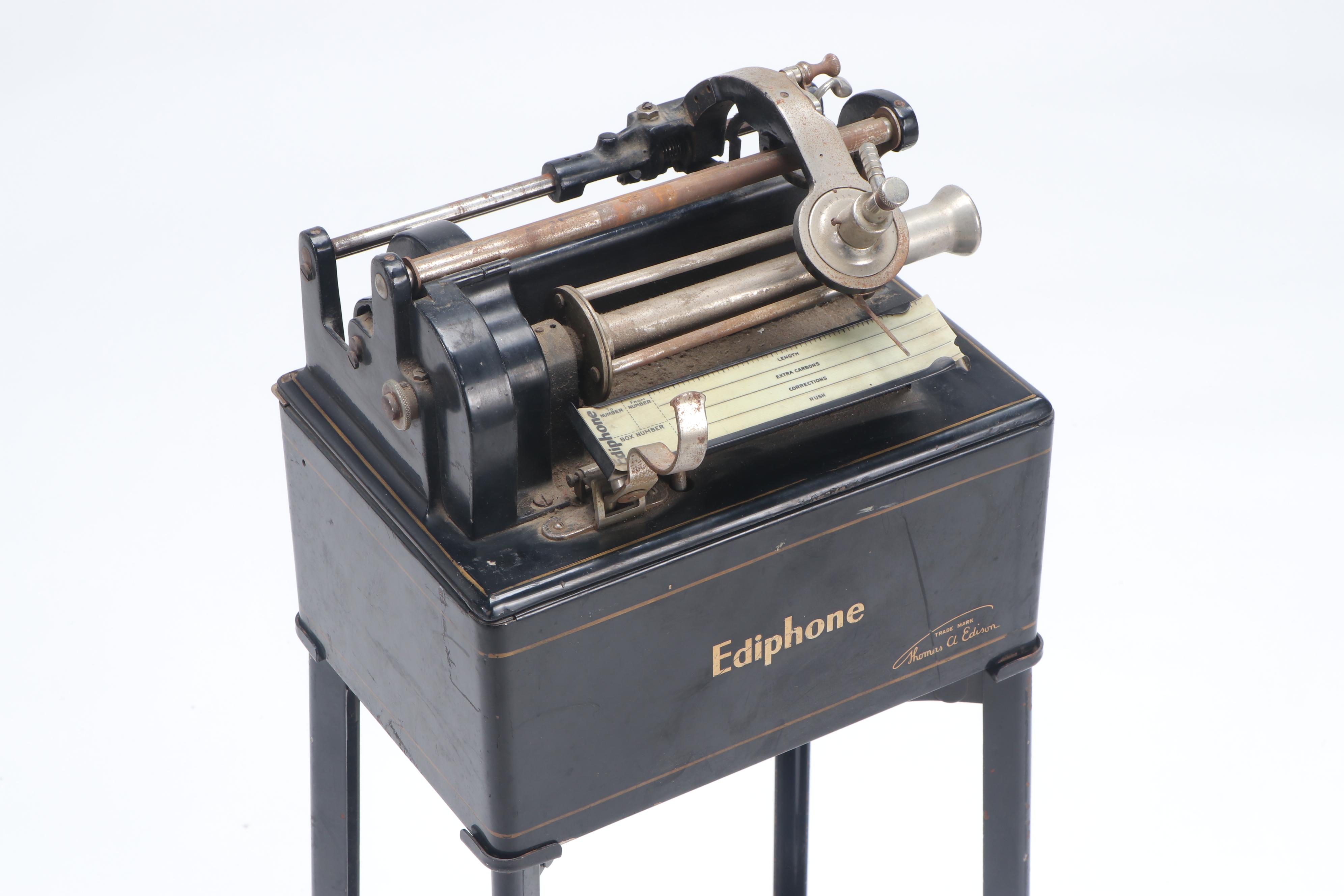 Thomas A. Edison Ediphone Dictation Machine, Early 20th Century | EBTH