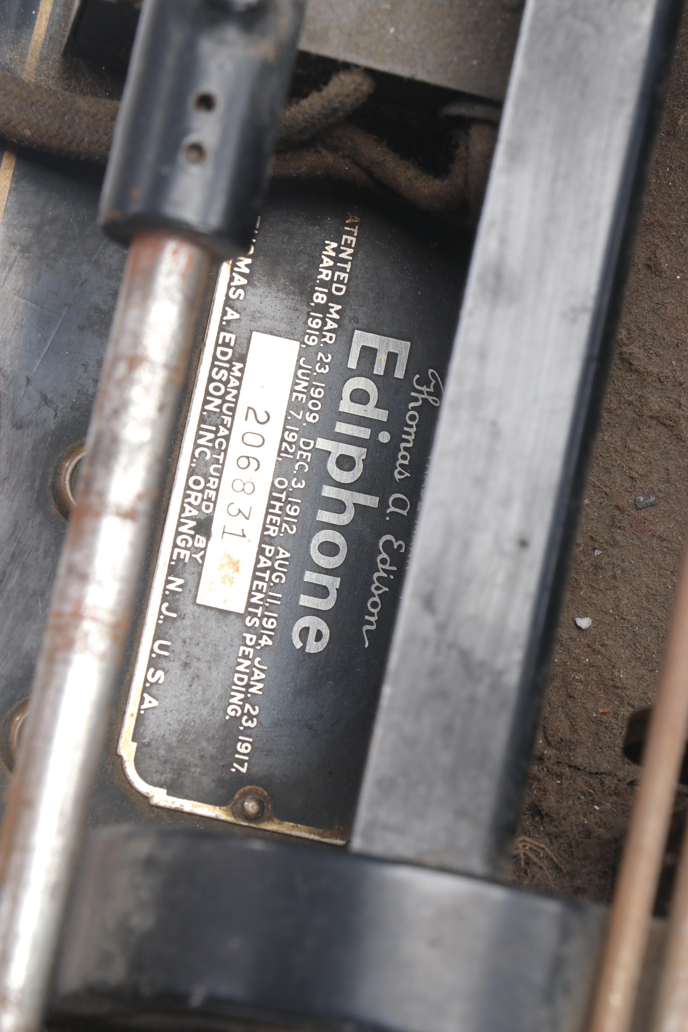 Thomas A. Edison Ediphone Dictation Machine, Early 20th Century | EBTH