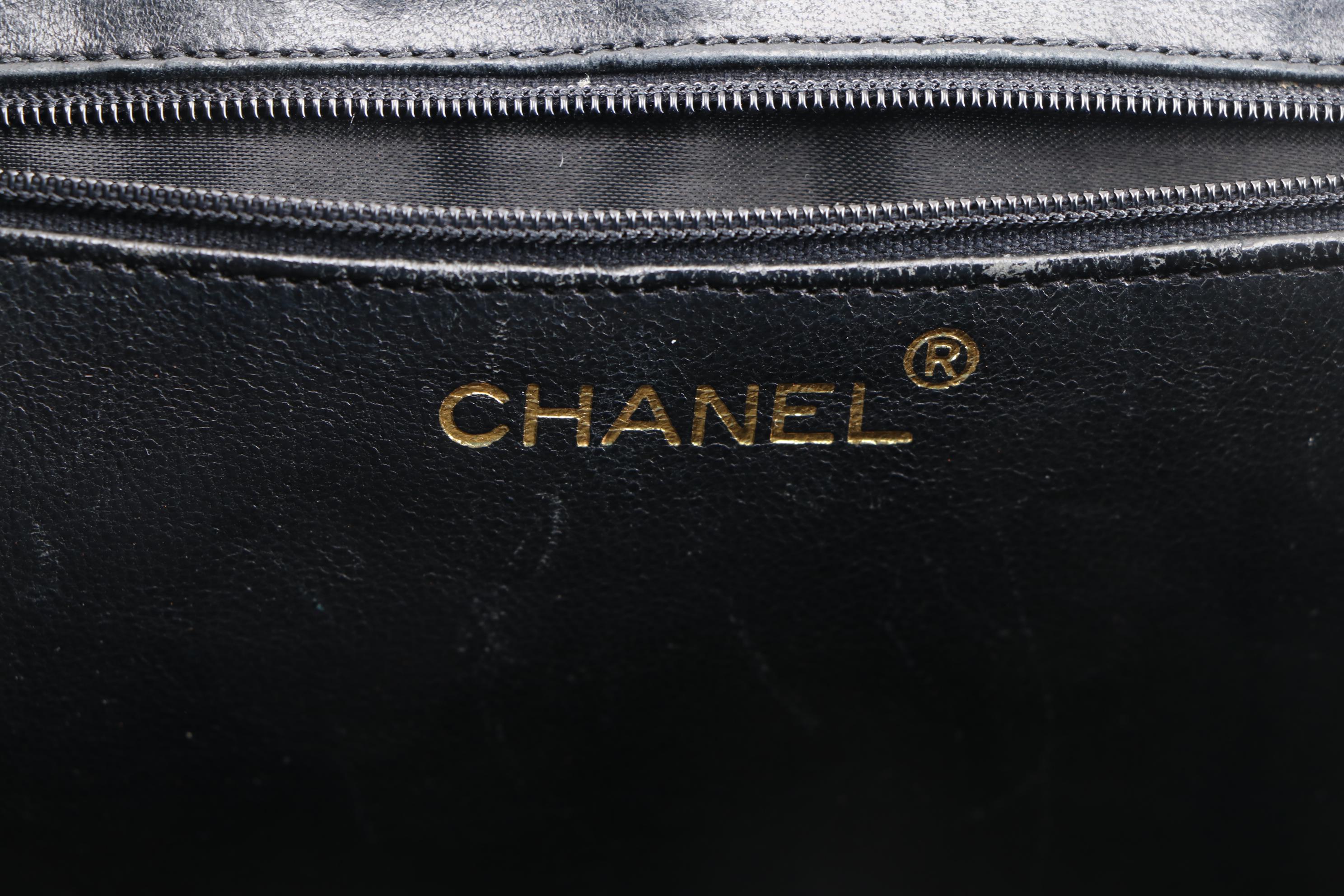 Chanel Multi-Chain Flap Bag in Black Quilted Lambskin Leather with Bow ...