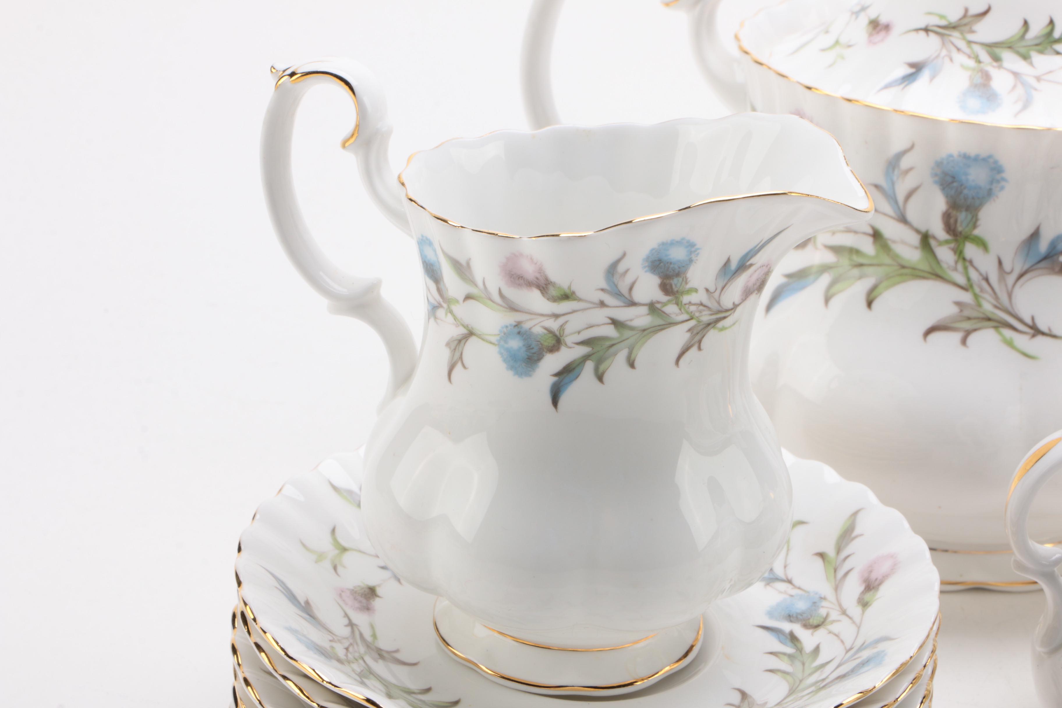 Royal Albert "Brigadoon" Porcelain Teaset with Haviland Tureen | EBTH