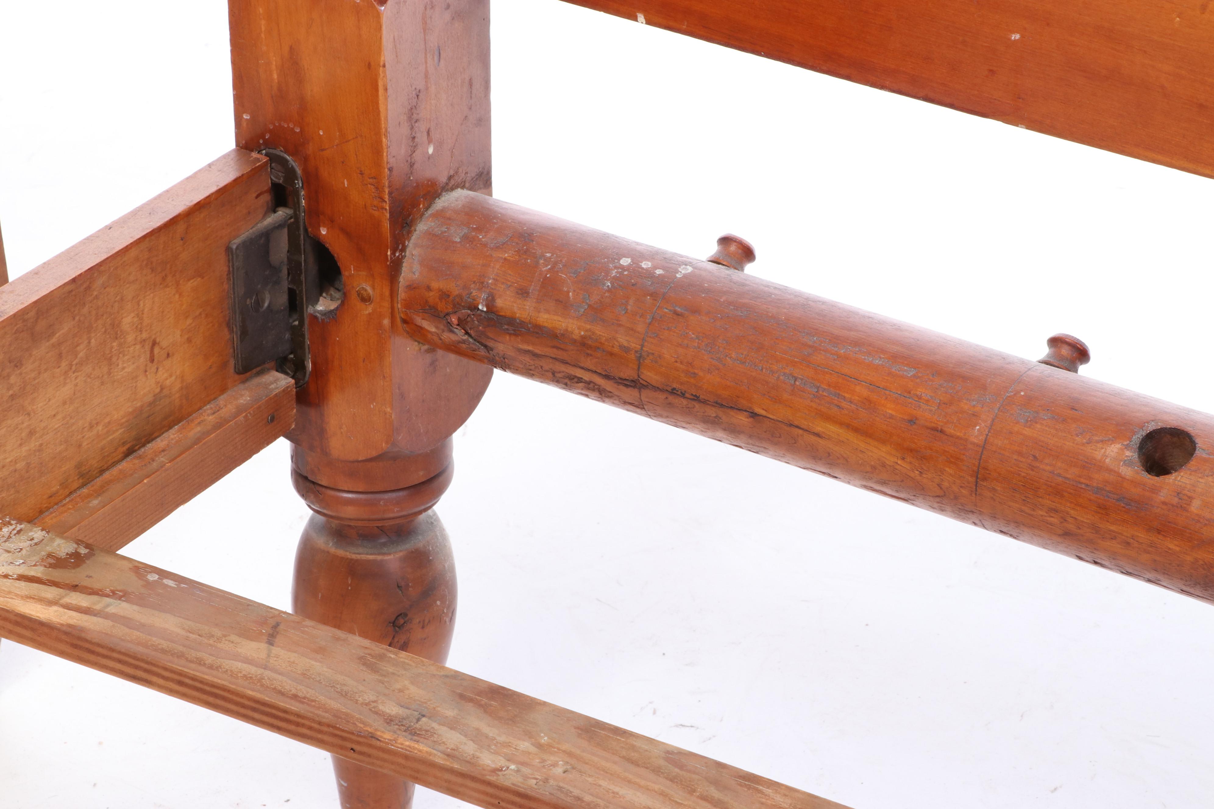 Pair of American Primitive Maple Rope Beds, 19th Century and Later ...