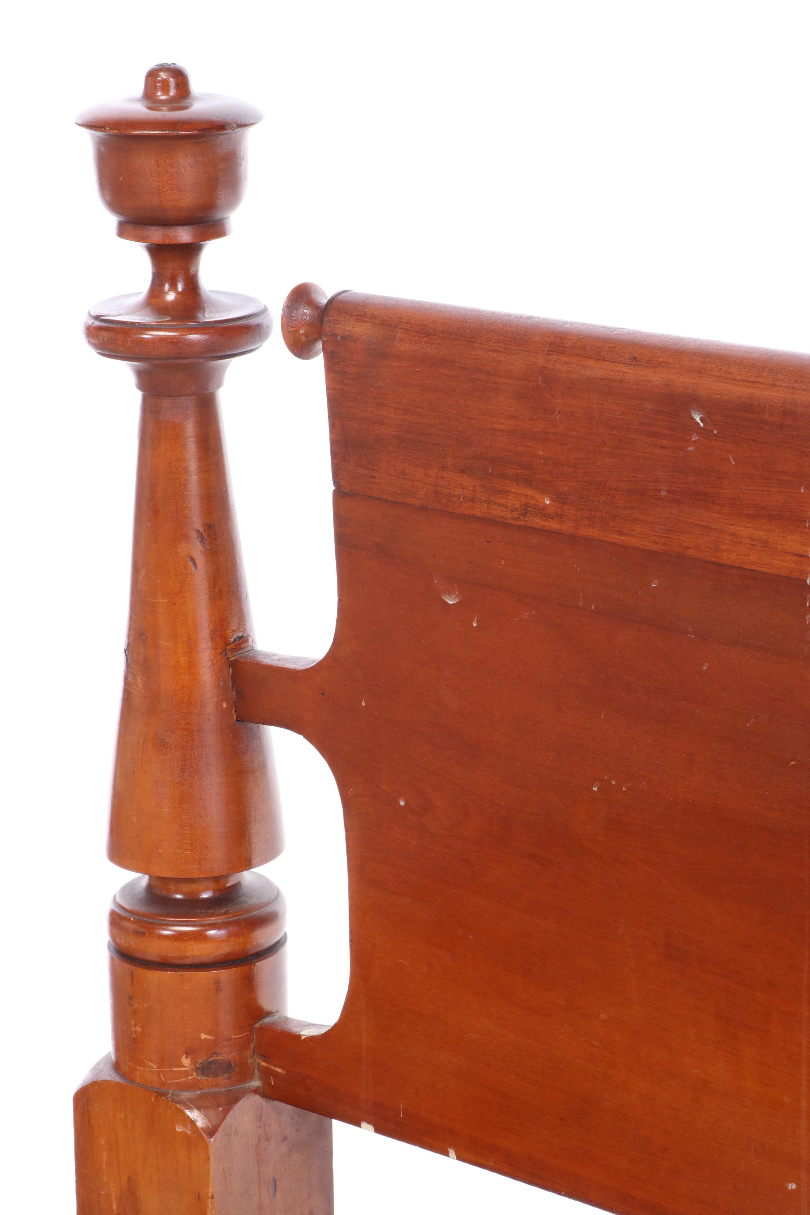 Pair of American Primitive Maple Rope Beds, 19th Century and Later ...