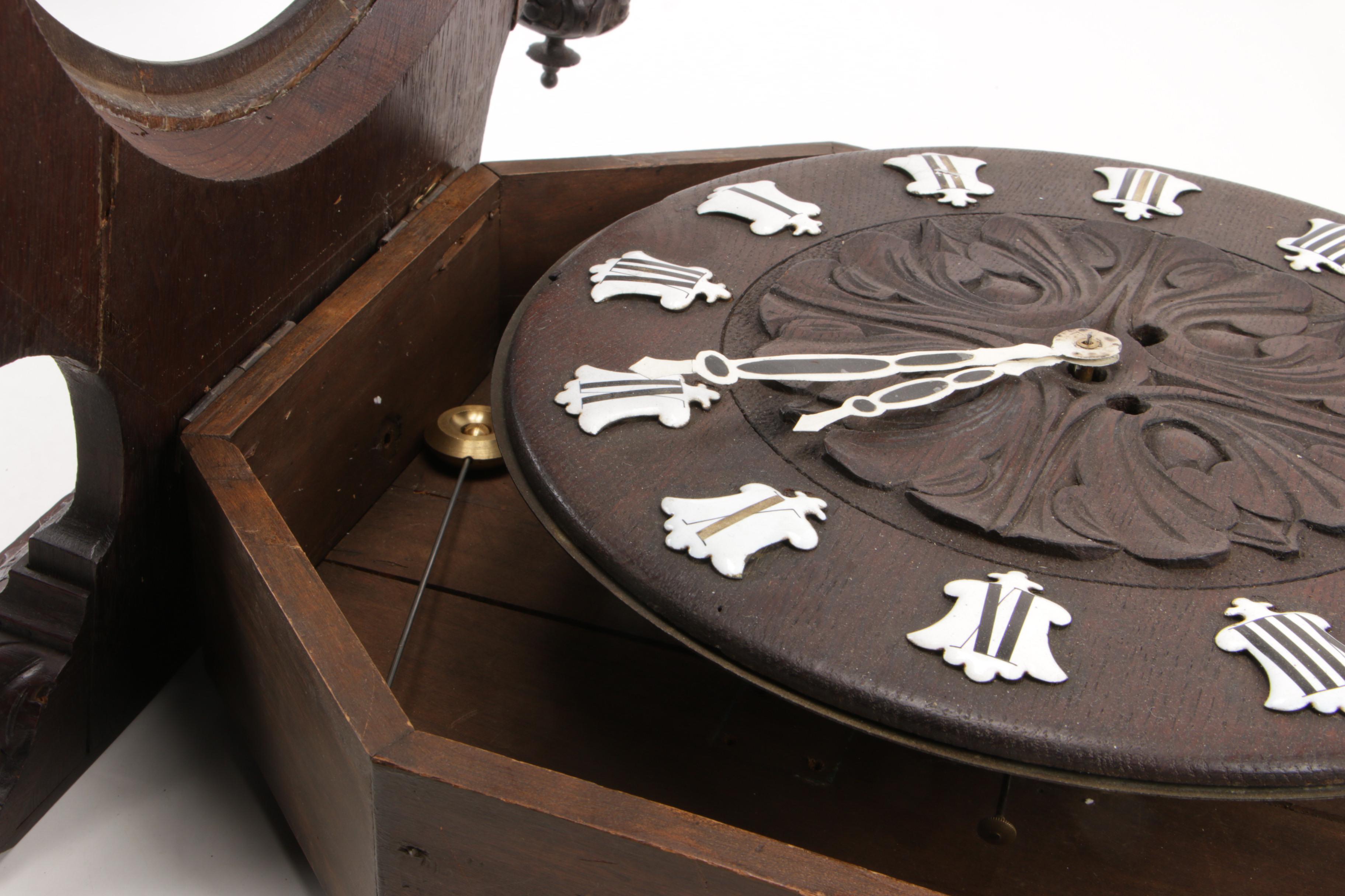 Henri II Style French Carved Walnut Baker's Clock, Early to Mid-20th ...
