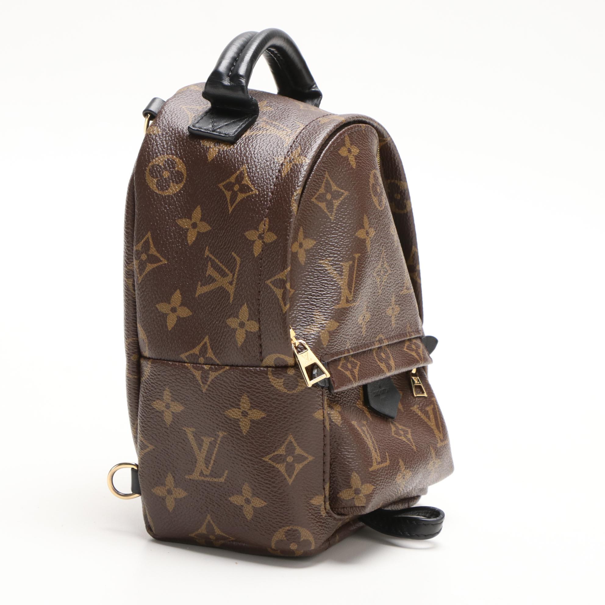 Louis Vuitton Palm Spring PM Backpack in Monogram Canvas and Black ...