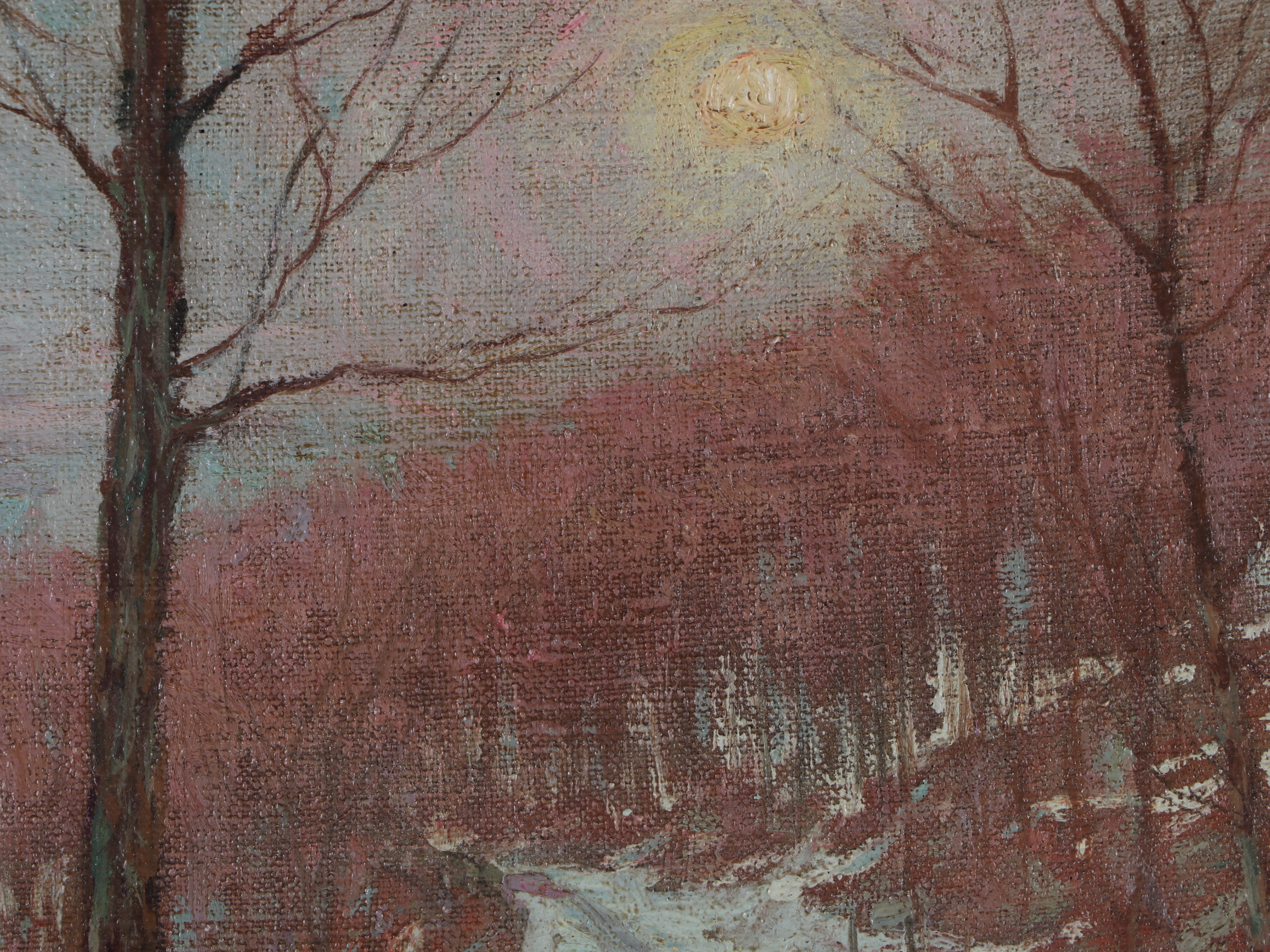 Hal Robinson Landscape Oil Painting "Winter Hillside" | Everything But ...