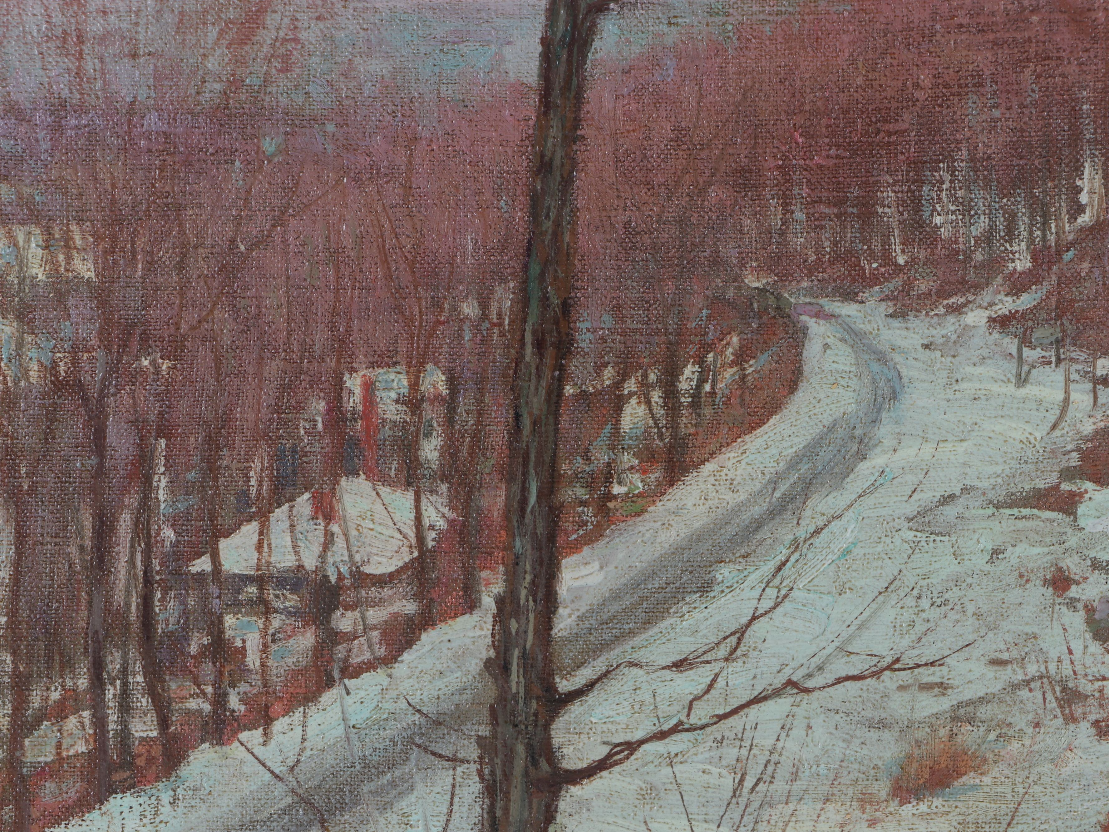 Hal Robinson Landscape Oil Painting "Winter Hillside" | Everything But ...
