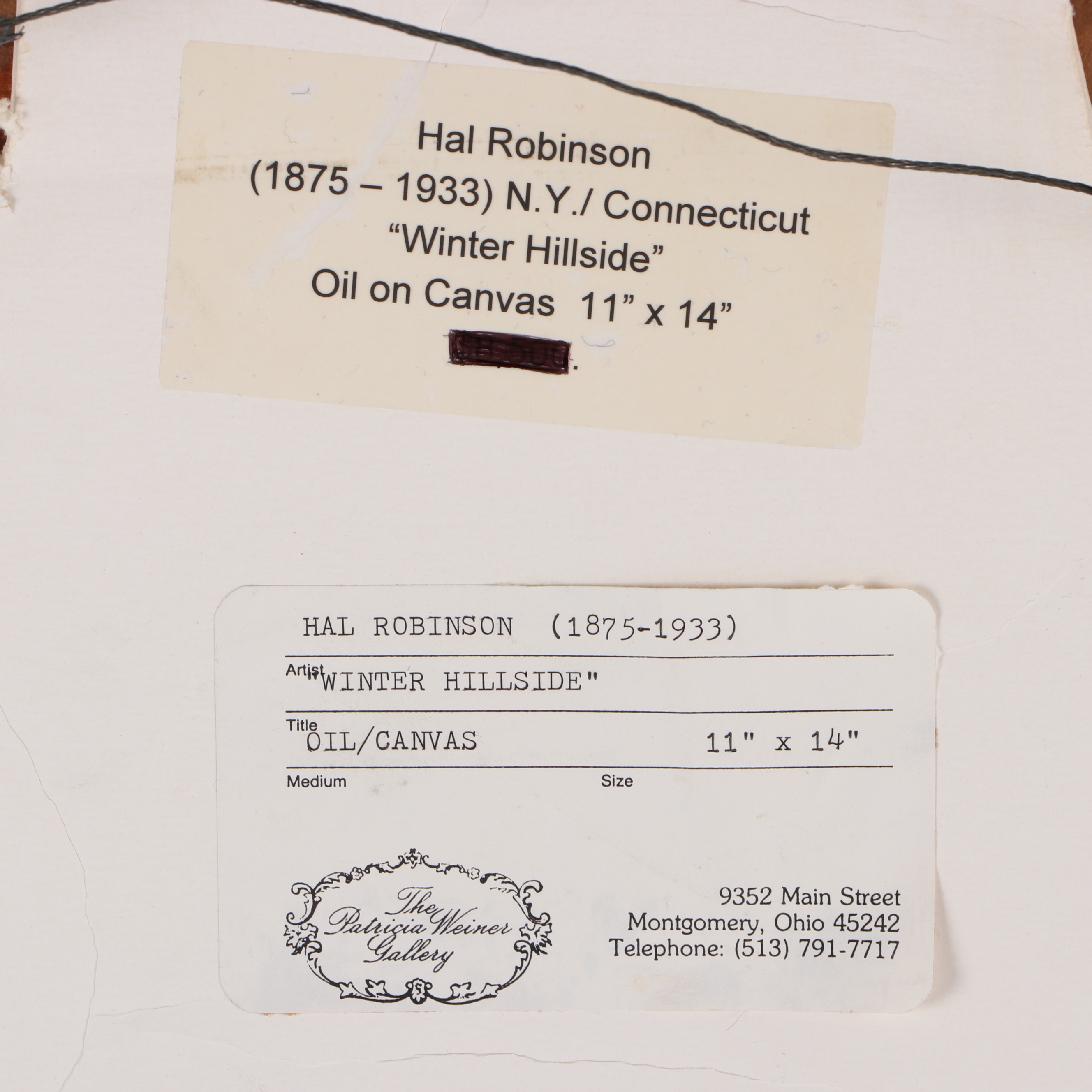 Hal Robinson Landscape Oil Painting "Winter Hillside" | Everything But ...