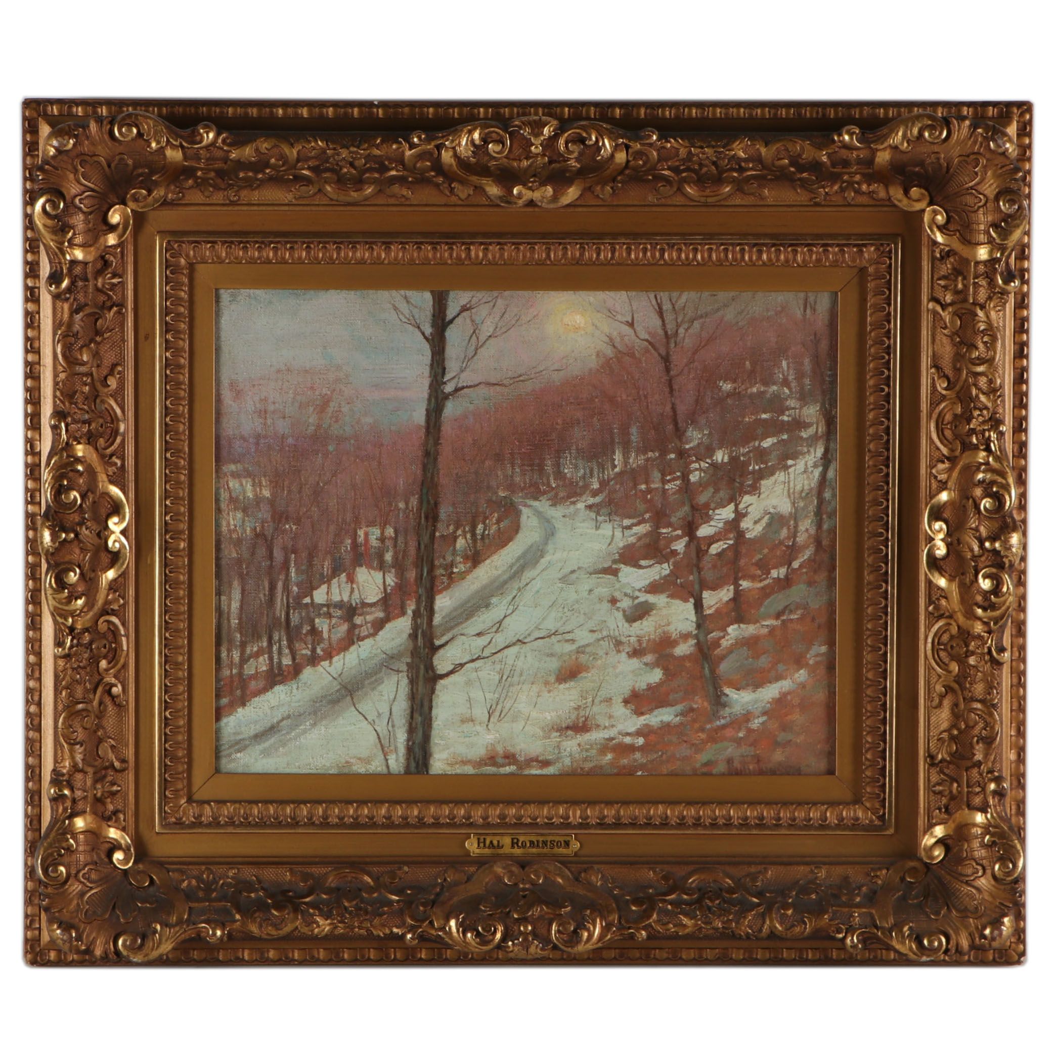 Hal Robinson Landscape Oil Painting "Winter Hillside" | Everything But ...