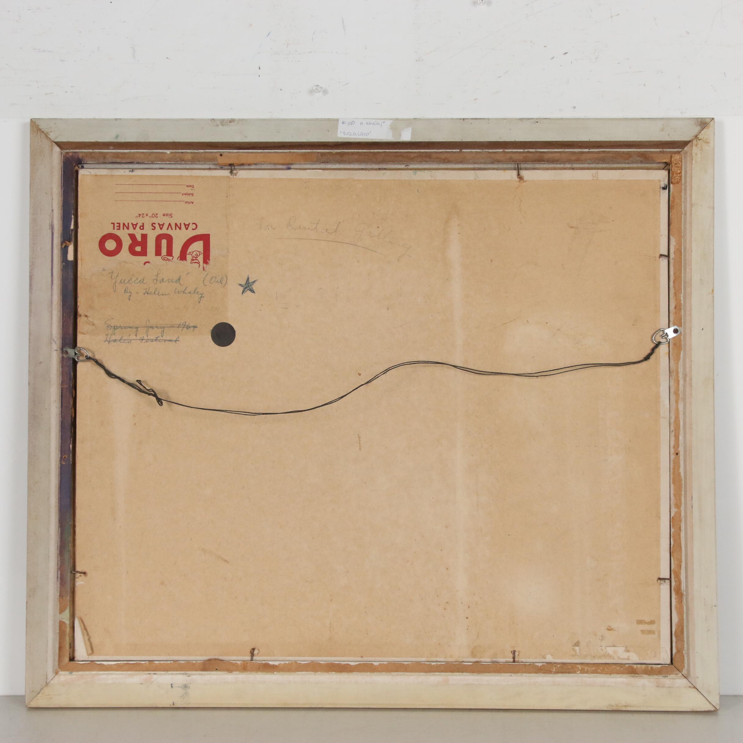 Helen Whaley Impasto Style Oil Painting "Yucca Land" | EBTH