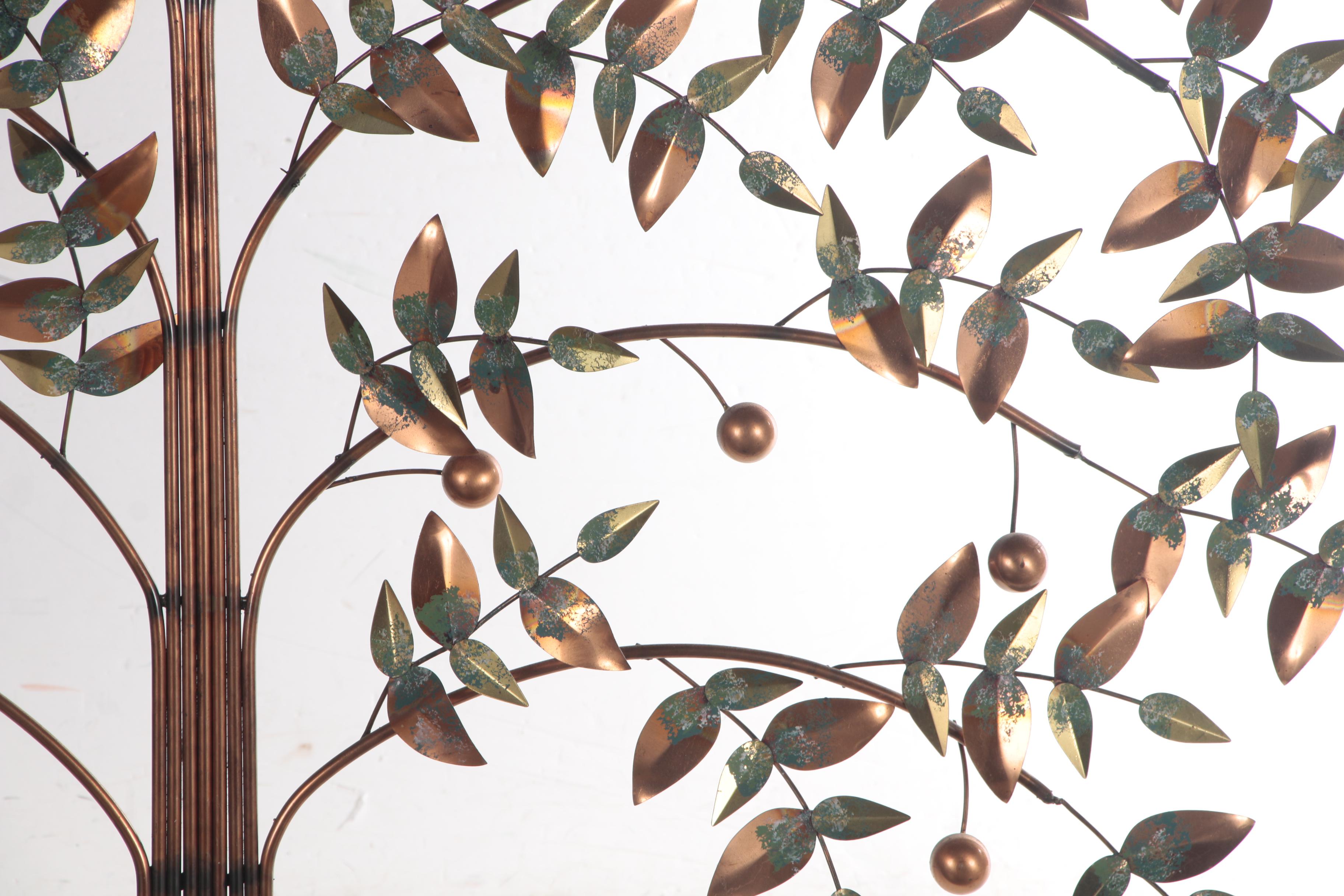 Curtis Jeré Painted Copper Fruit Tree Sculpture | EBTH
