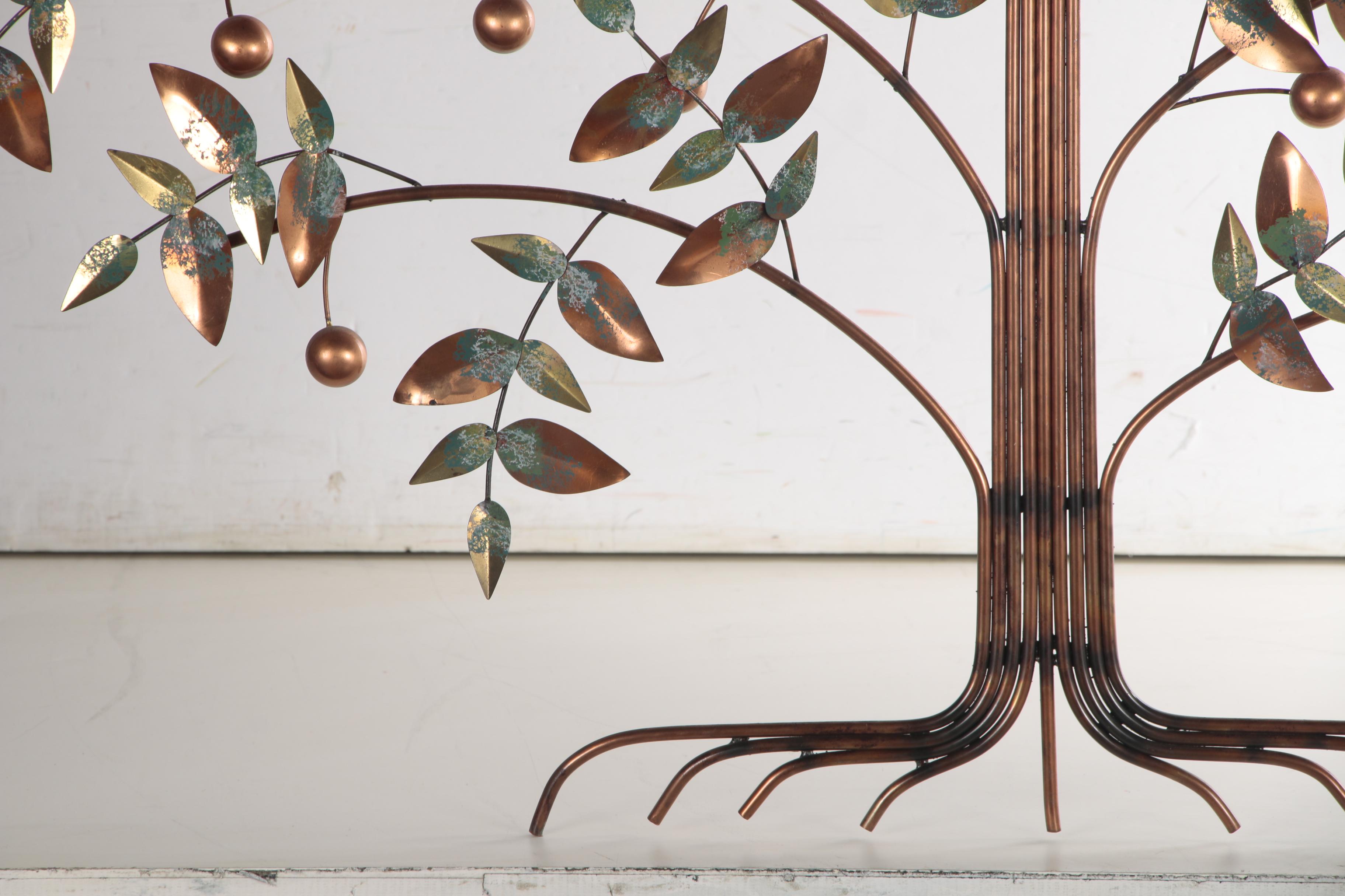 Curtis Jeré Painted Copper Fruit Tree Sculpture | EBTH