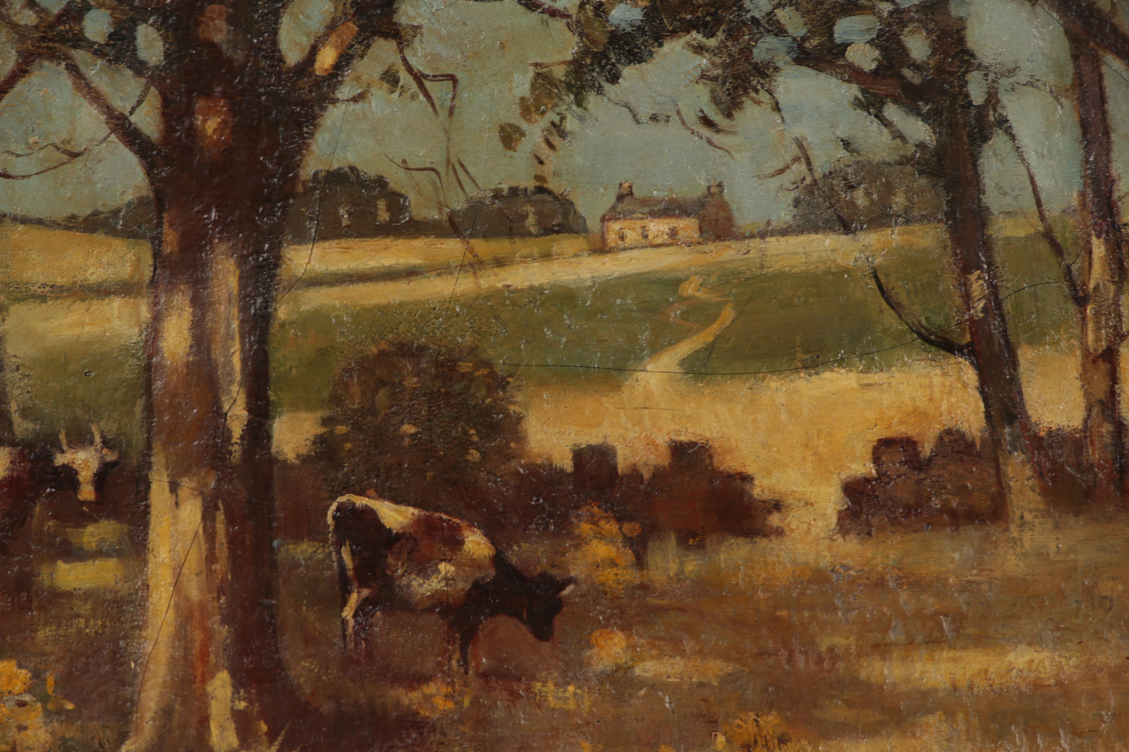 Thomas Meikle Kelly Pastoral Landscape Oil Painting | EBTH