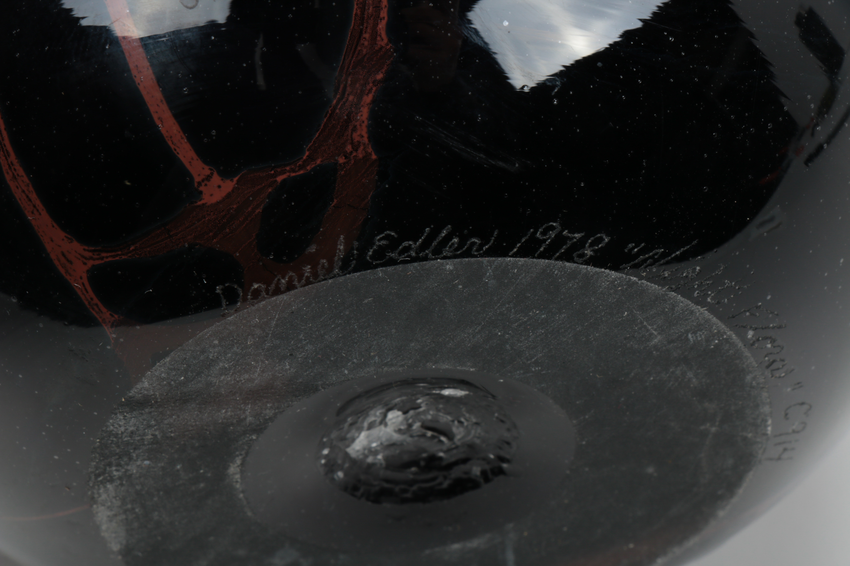 Daniel Edler "Night Flora" Blown Glass Vase, 1978 | Everything But The ...