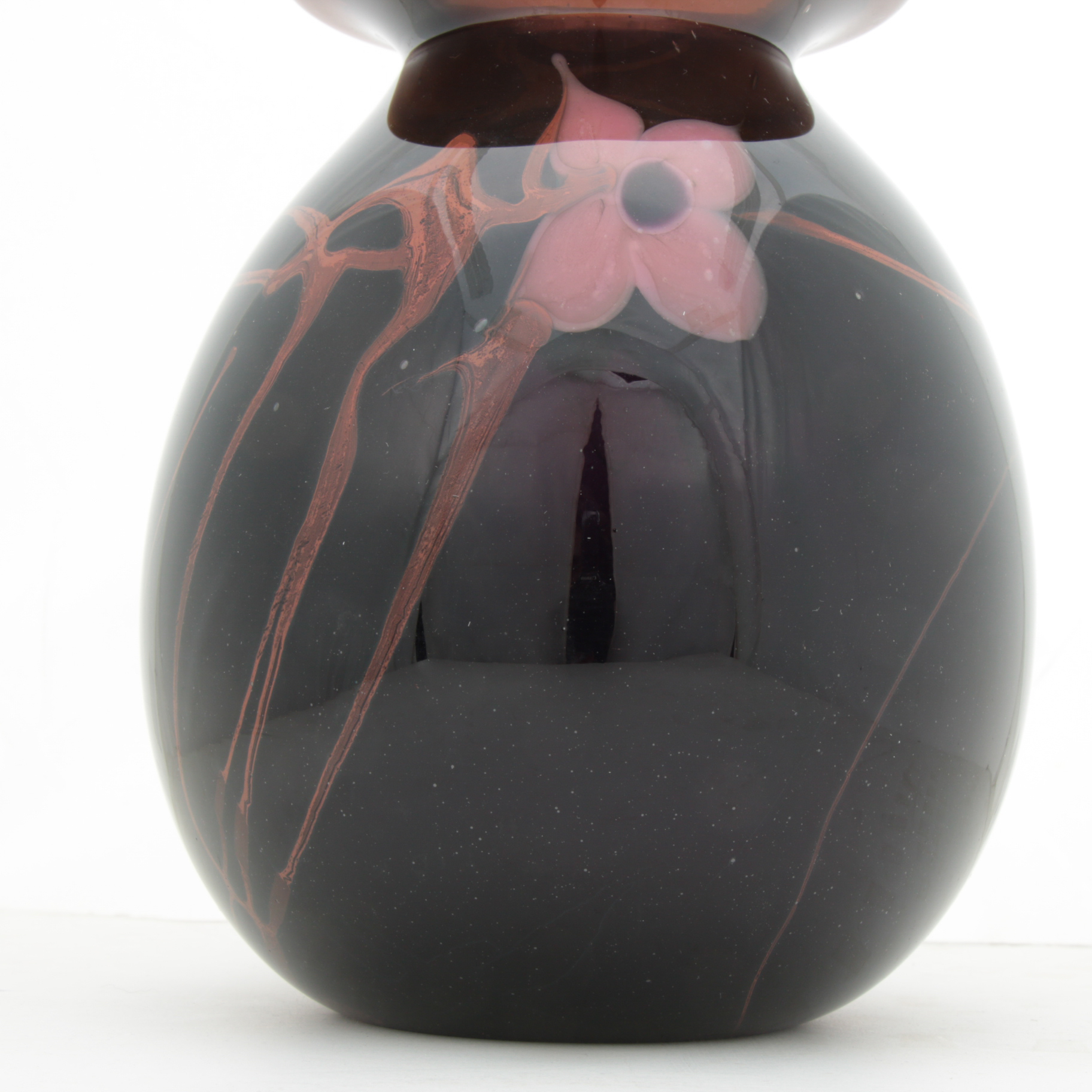 Daniel Edler "Night Flora" Blown Glass Vase, 1978 | Everything But The ...