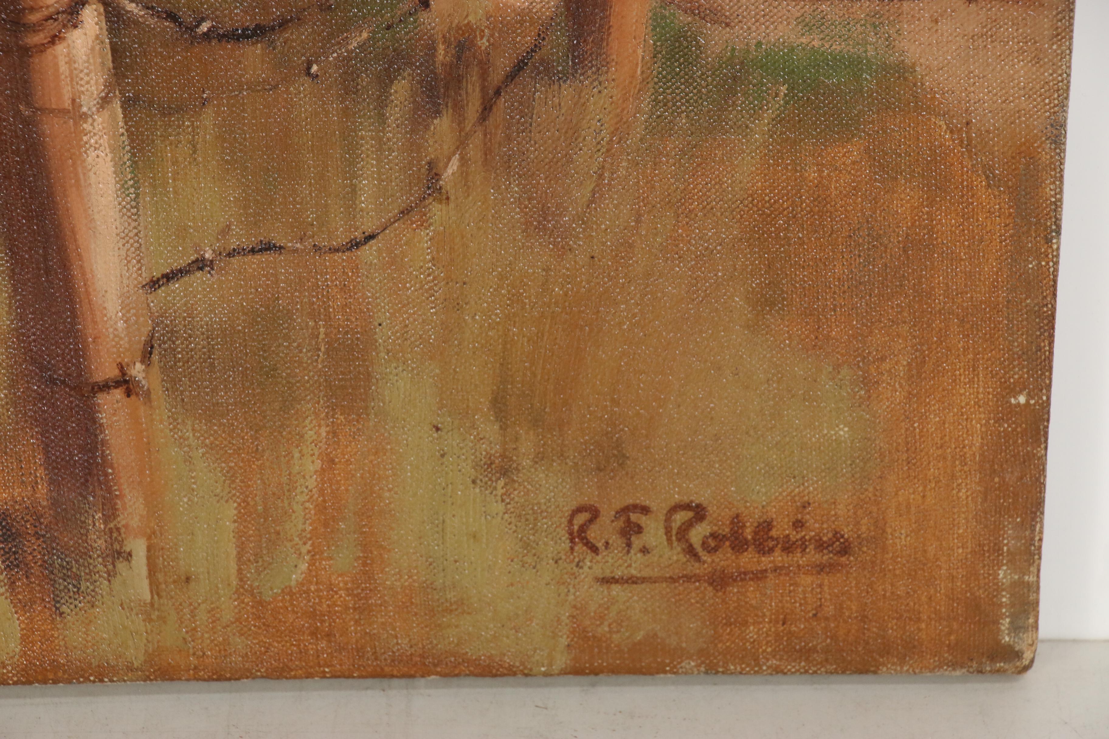 Raymond Robbins Oil Painting of Coastal Town | EBTH