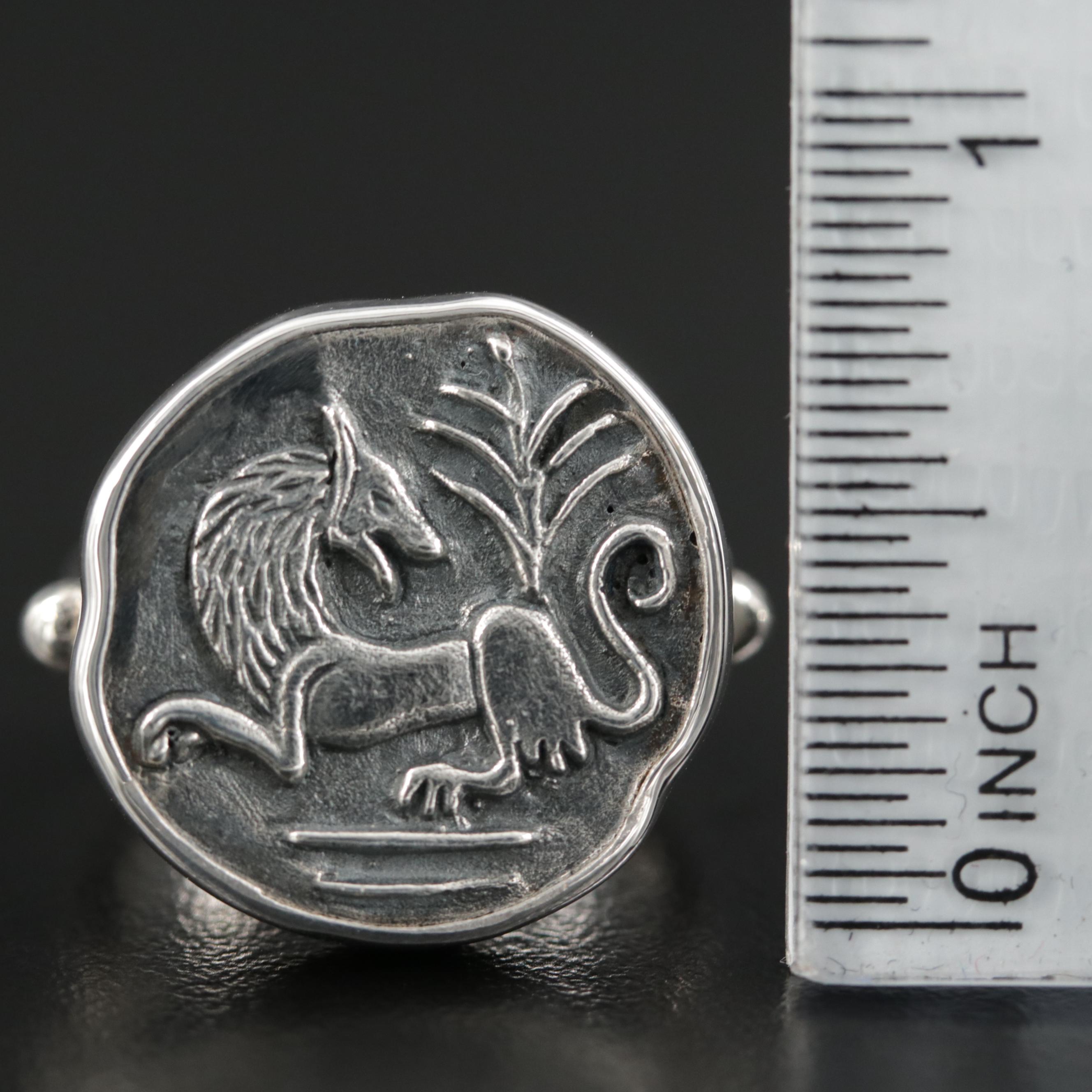 Barry Brinker 950 Silver Animal Motif Ring | Everything But The House