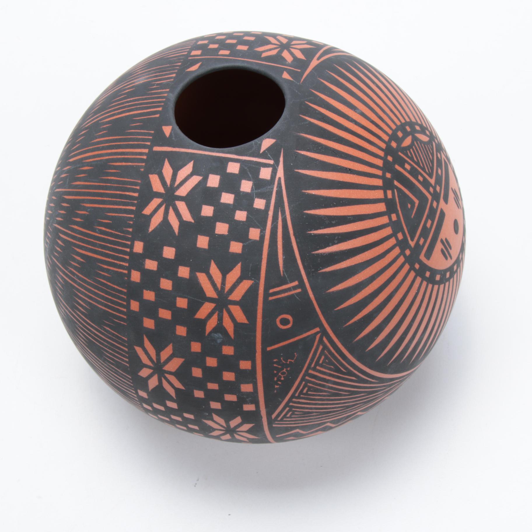 Terrance M. Chino Acoma Pueblo Pottery Vase, 1994 | Everything But The ...
