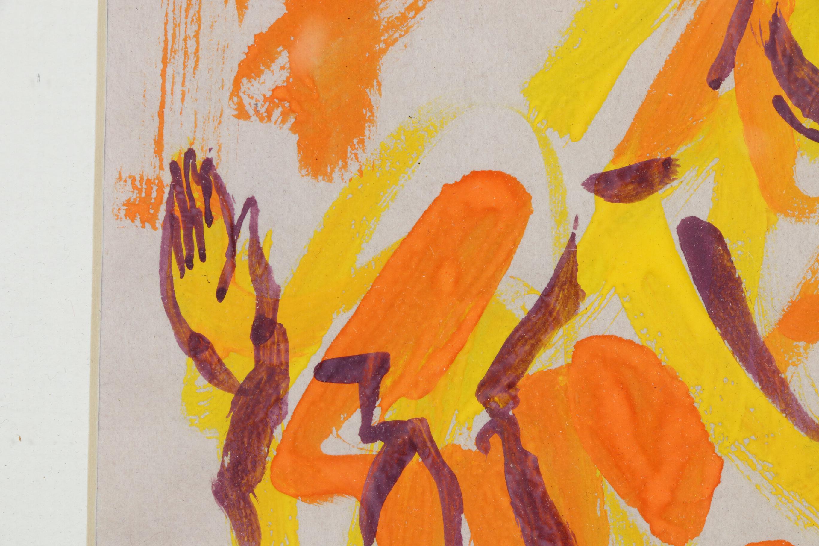 Phillip Callahan Figural Gouache Painting | EBTH