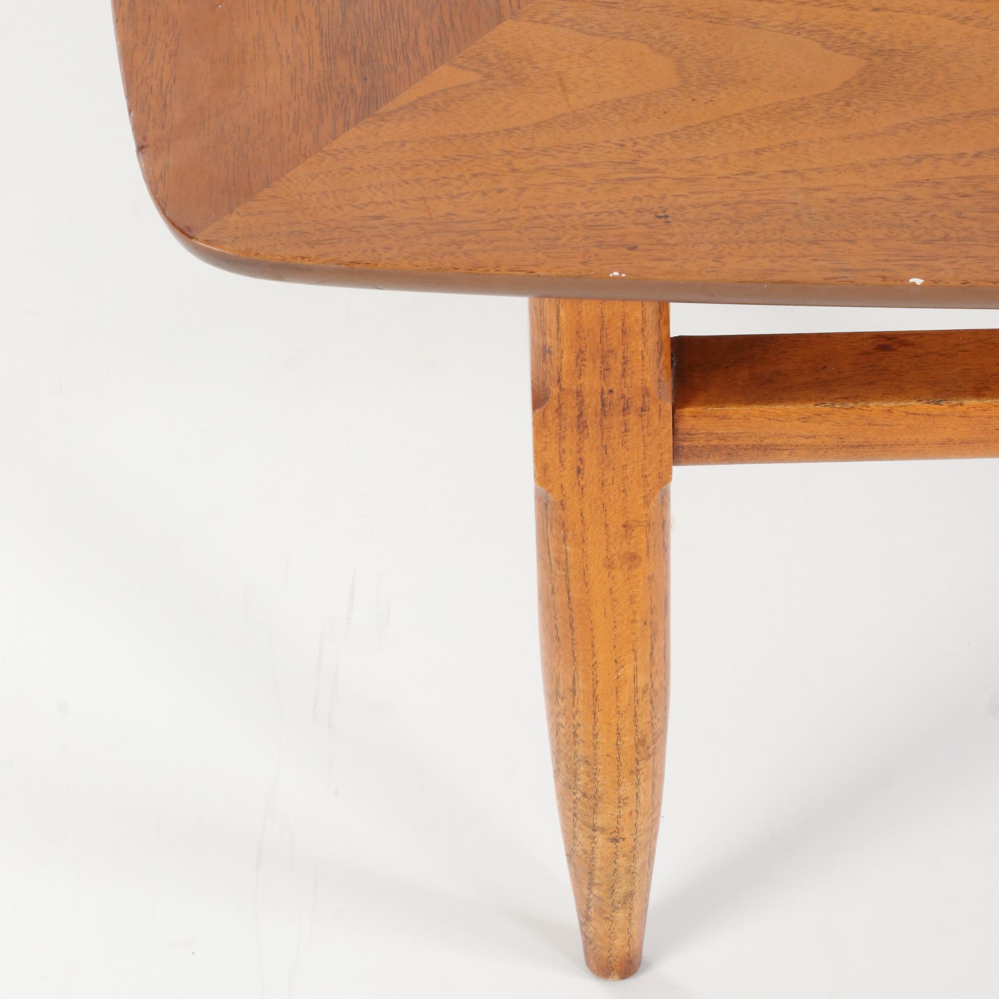 Lane Mid Century Modern Walnut Coffee and Side Table | EBTH