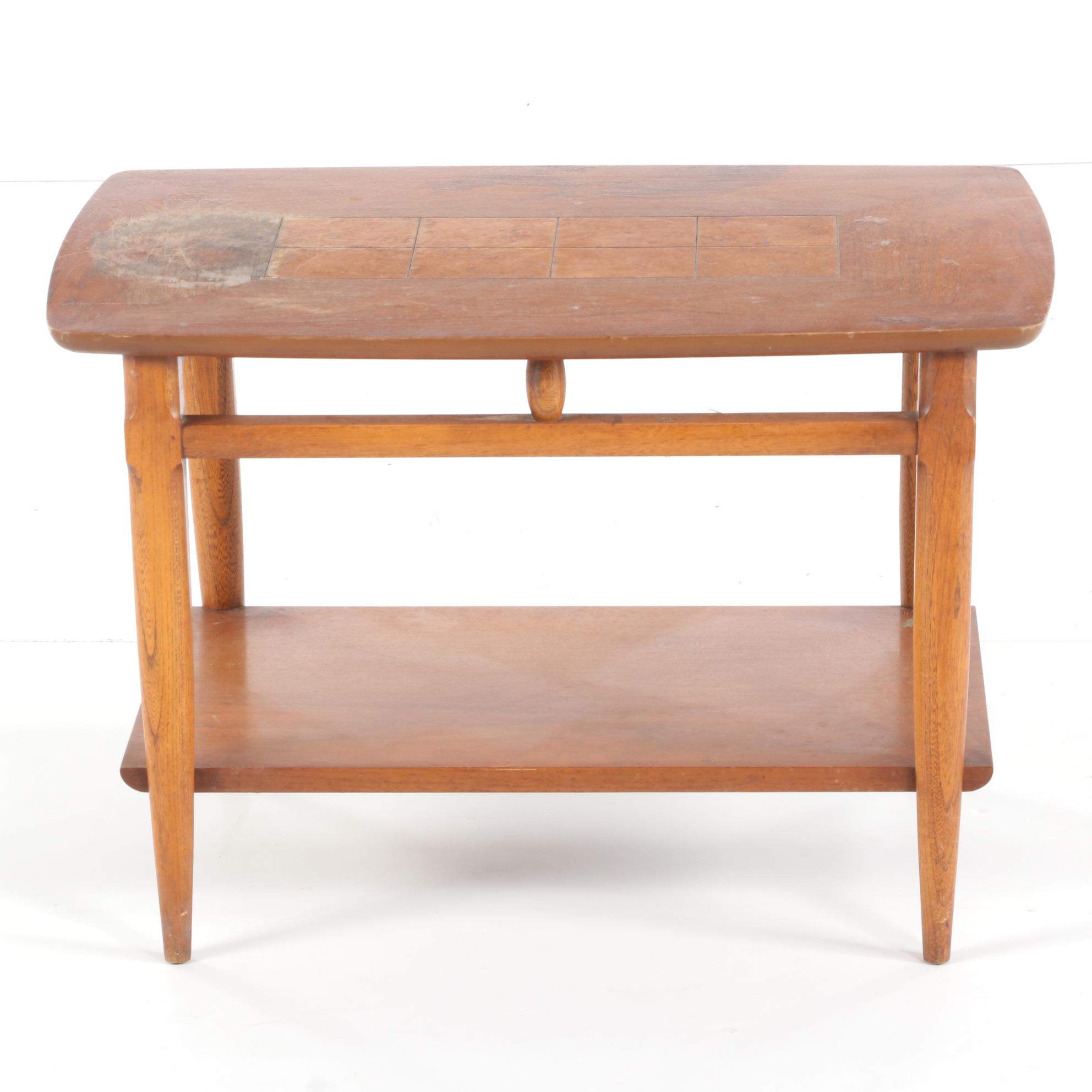 Lane Mid Century Modern Walnut Coffee and Side Table | EBTH