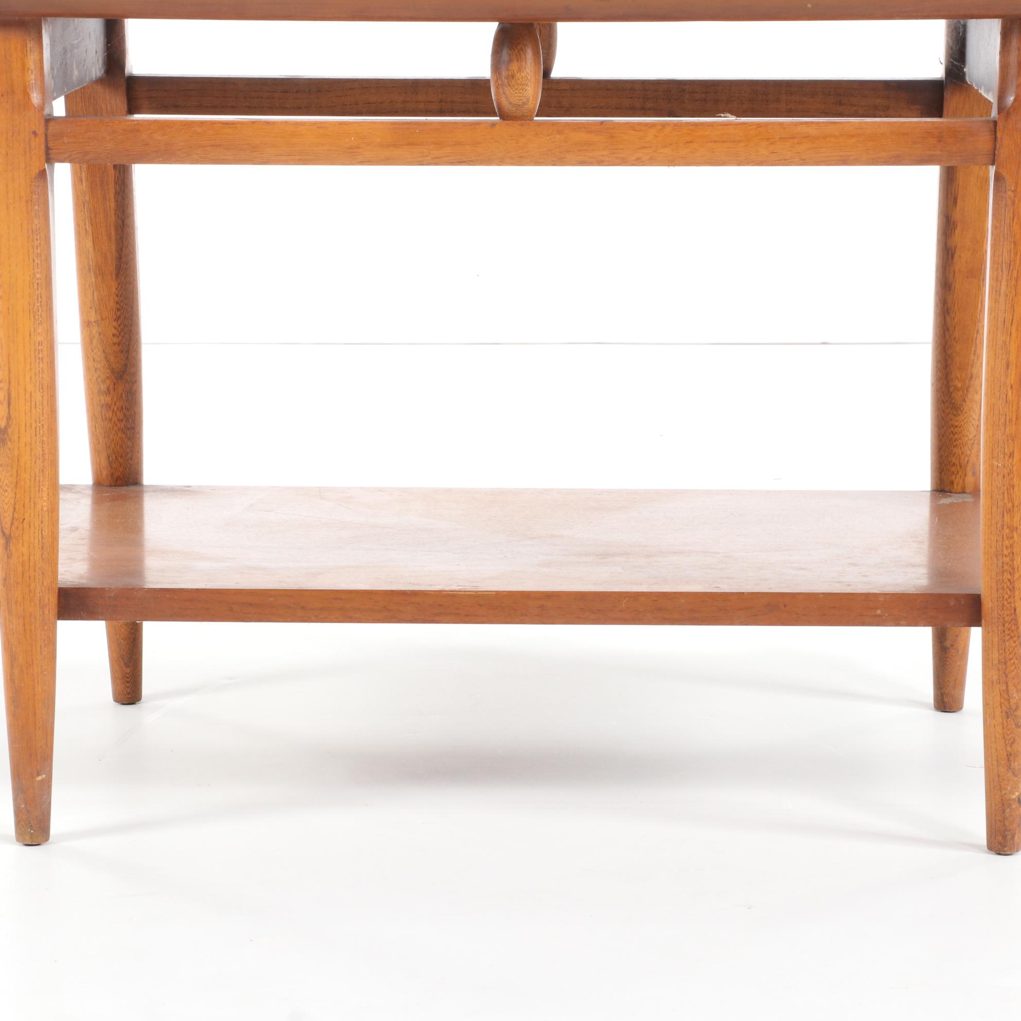 Lane Mid Century Modern Walnut Coffee and Side Table | EBTH