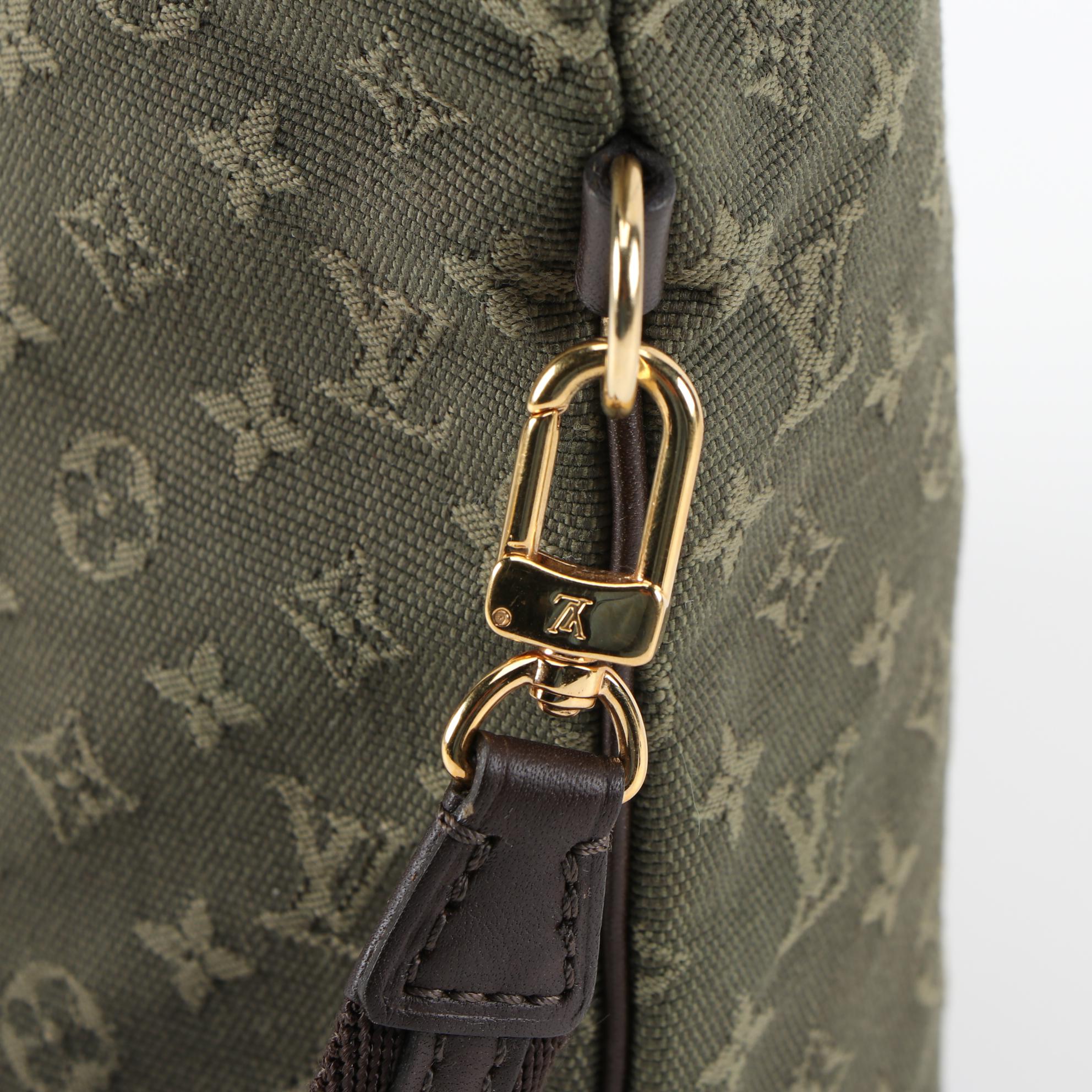 Louis Vuitton Francoise Shoulder Bag in Olive Green Monogram Mini Lin ...