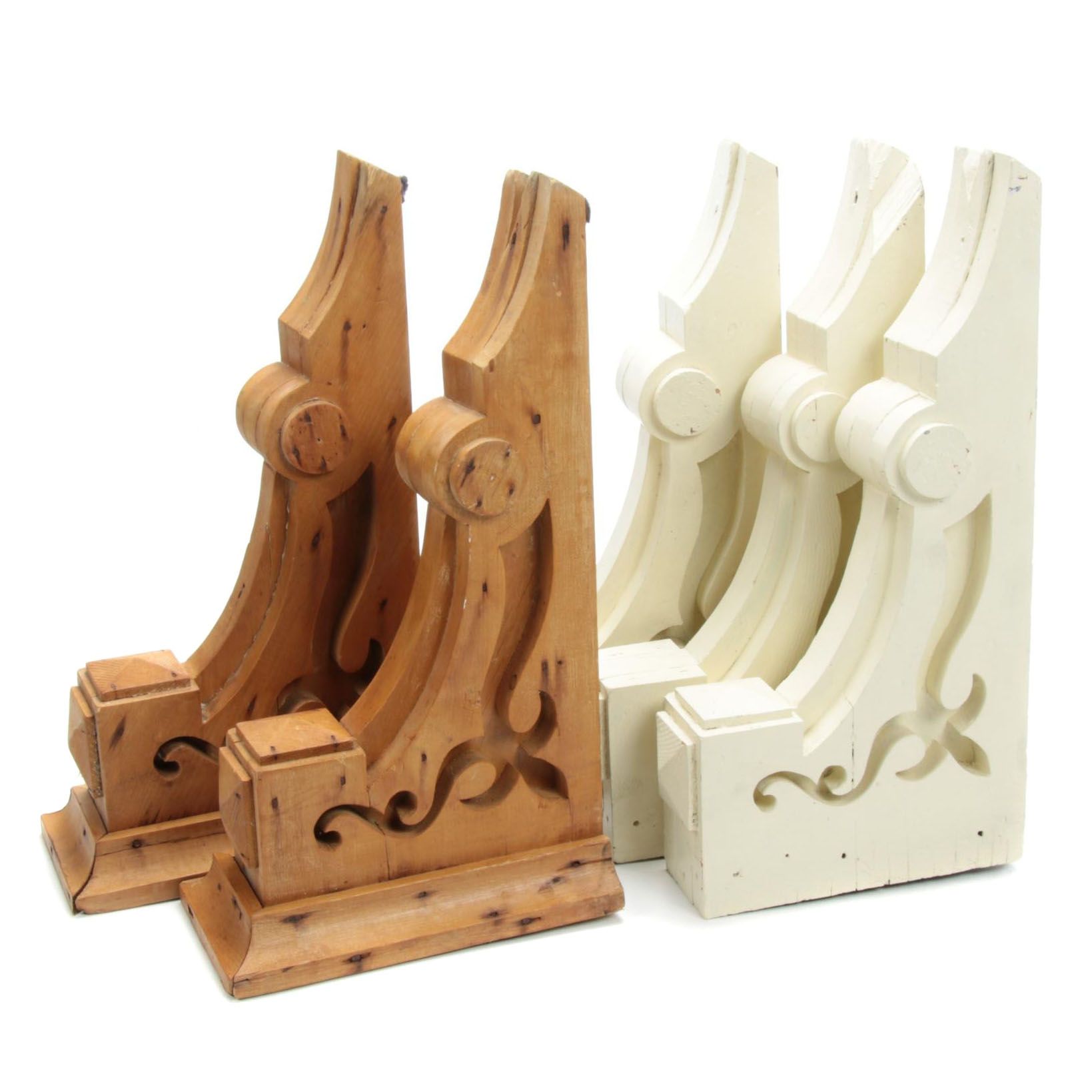 Carved Wooden Architectural Cornice Brackets | EBTH