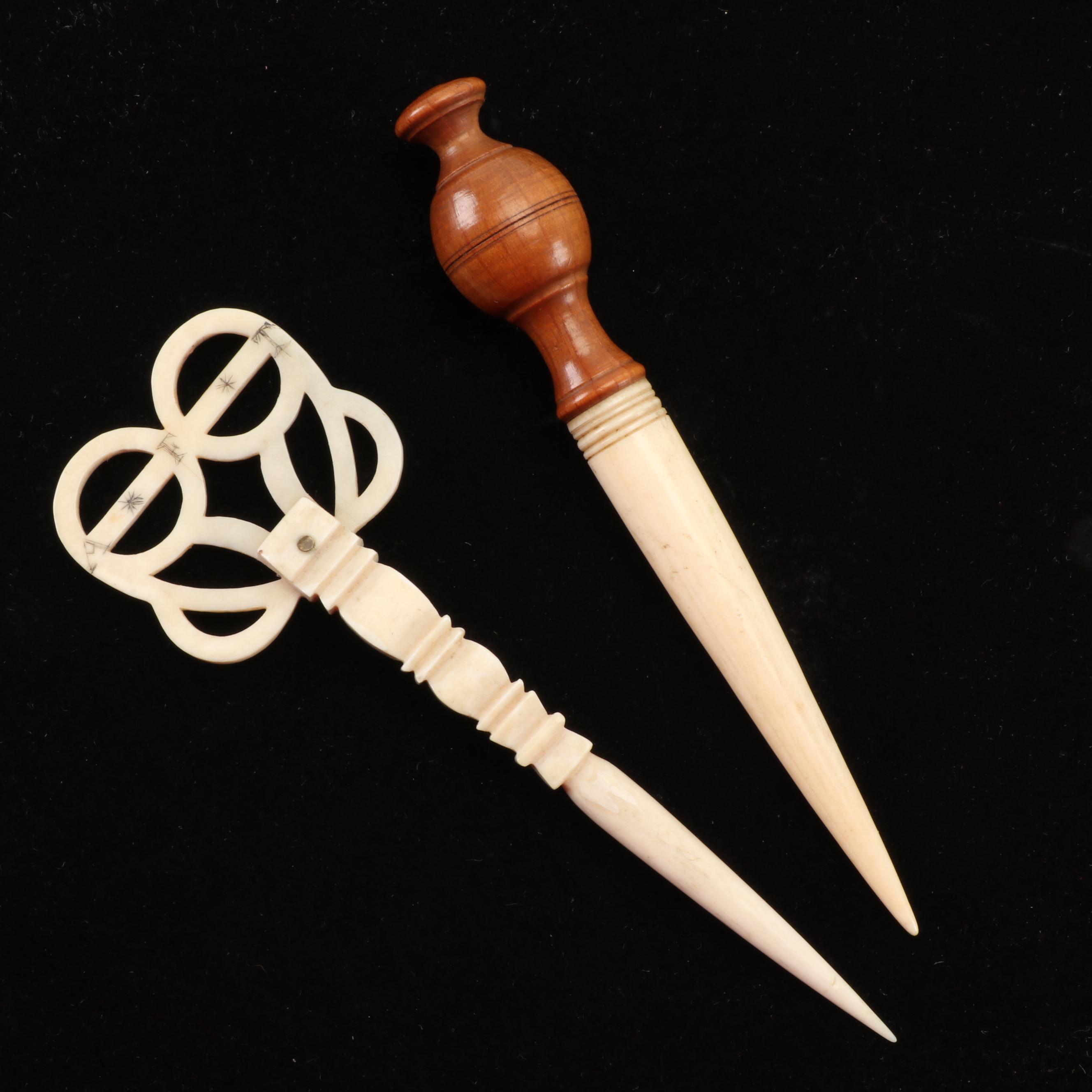 Carved Whalebone Sailor's Fids, 19th Century | EBTH