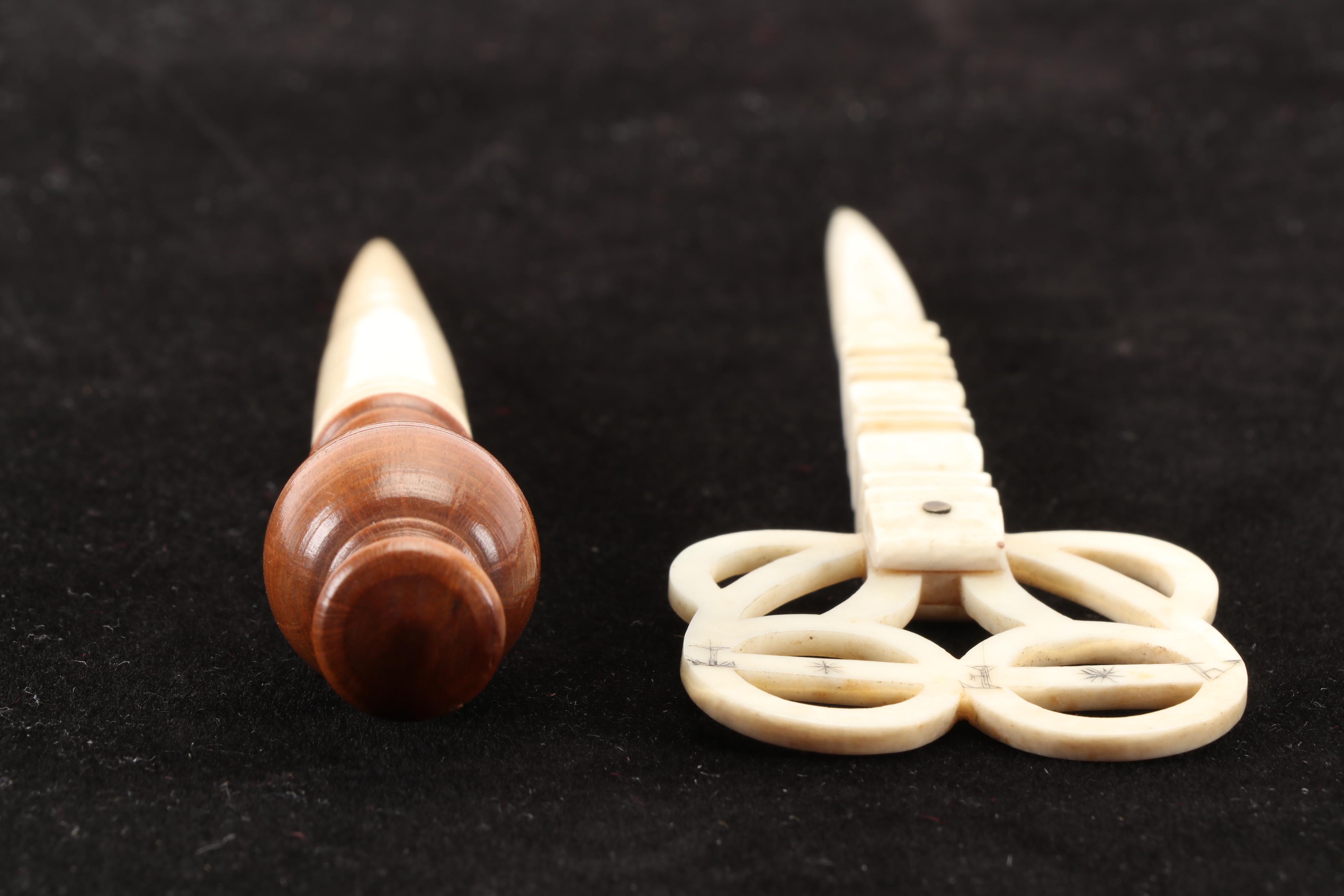 Carved Whalebone Sailor's Fids, 19th Century | EBTH