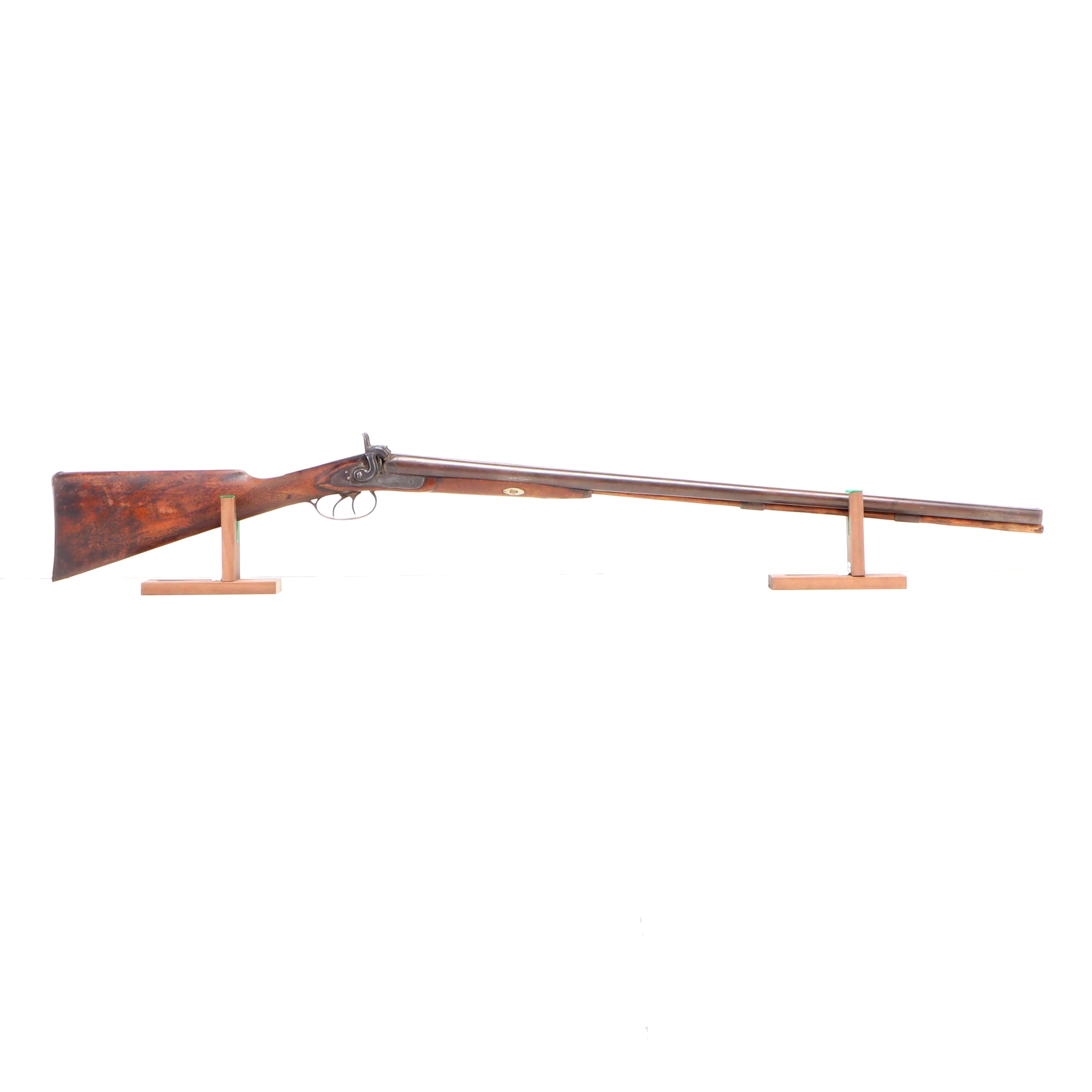 Double Barrel Percussion Cap Shotgun, Antique | EBTH