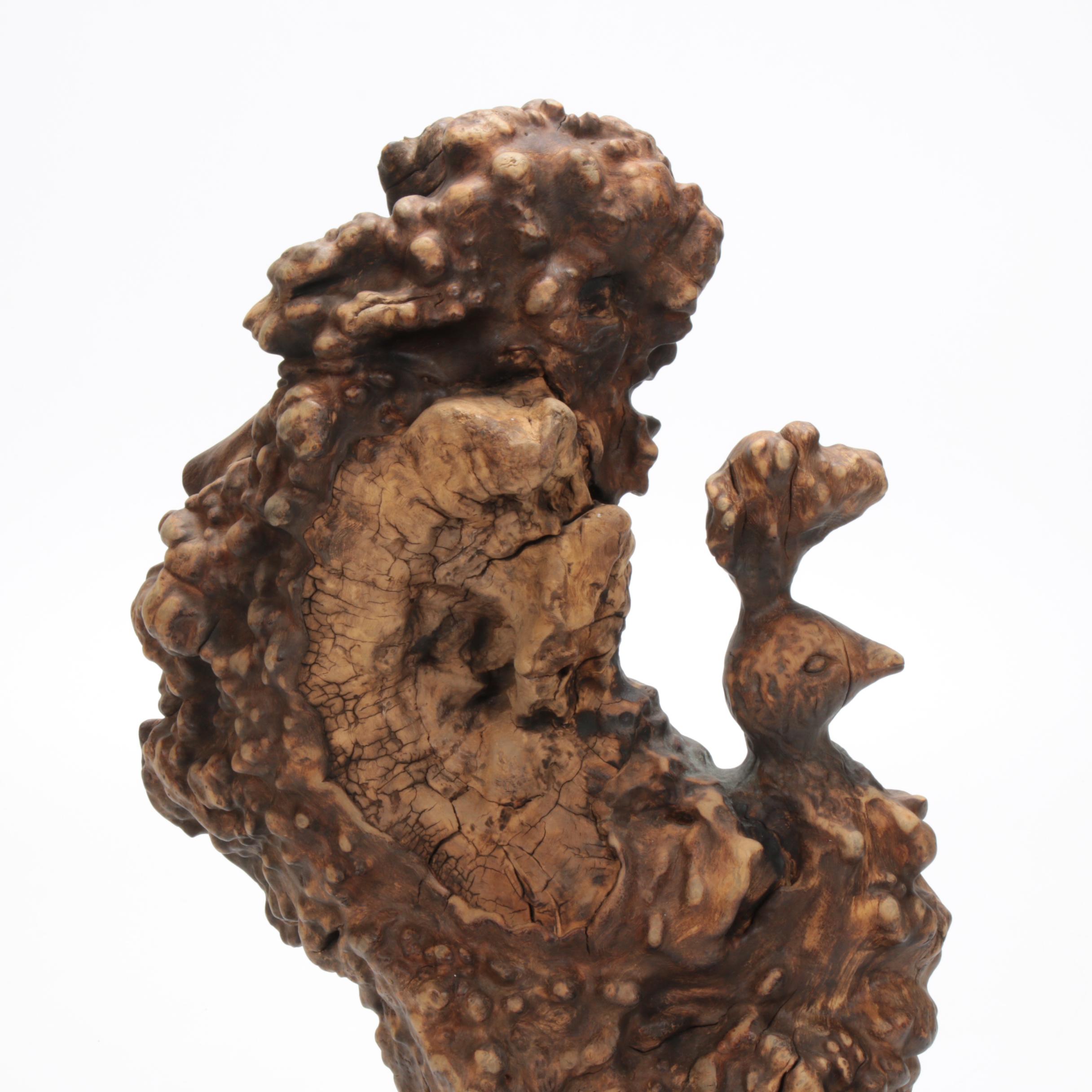Carved Root Bird Sculpture | EBTH