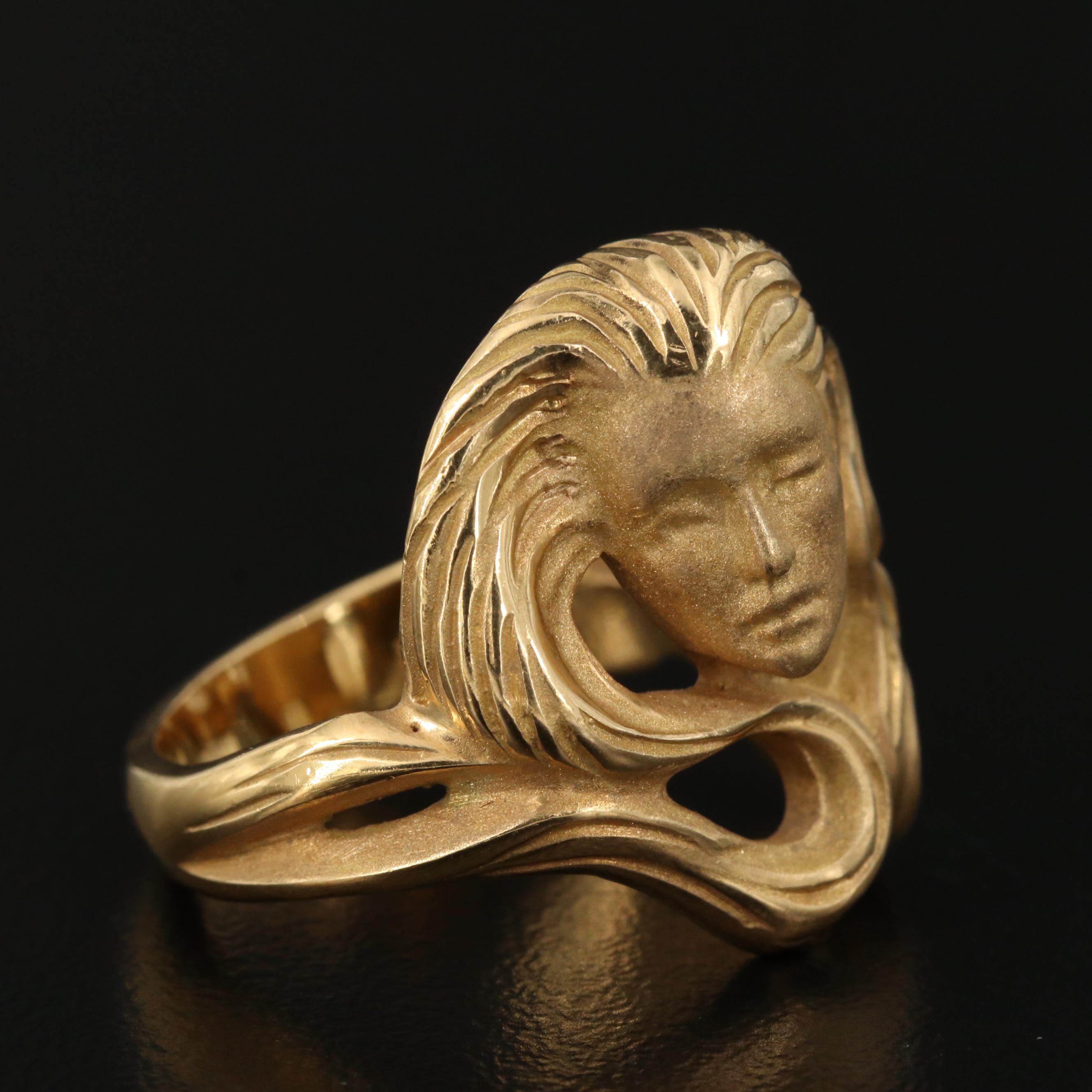 18K Yellow Gold Figural Ring | EBTH
