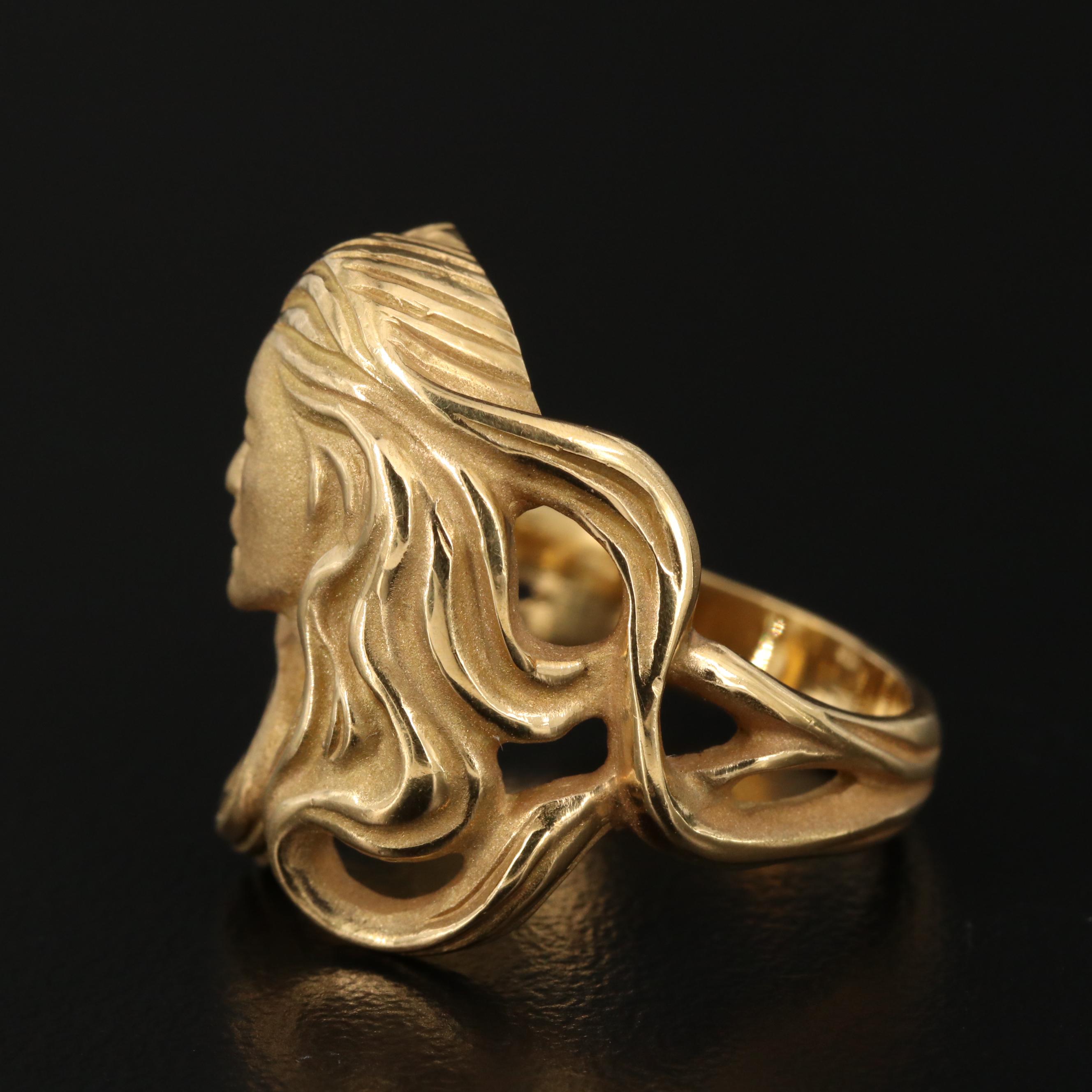 18K Yellow Gold Figural Ring | EBTH