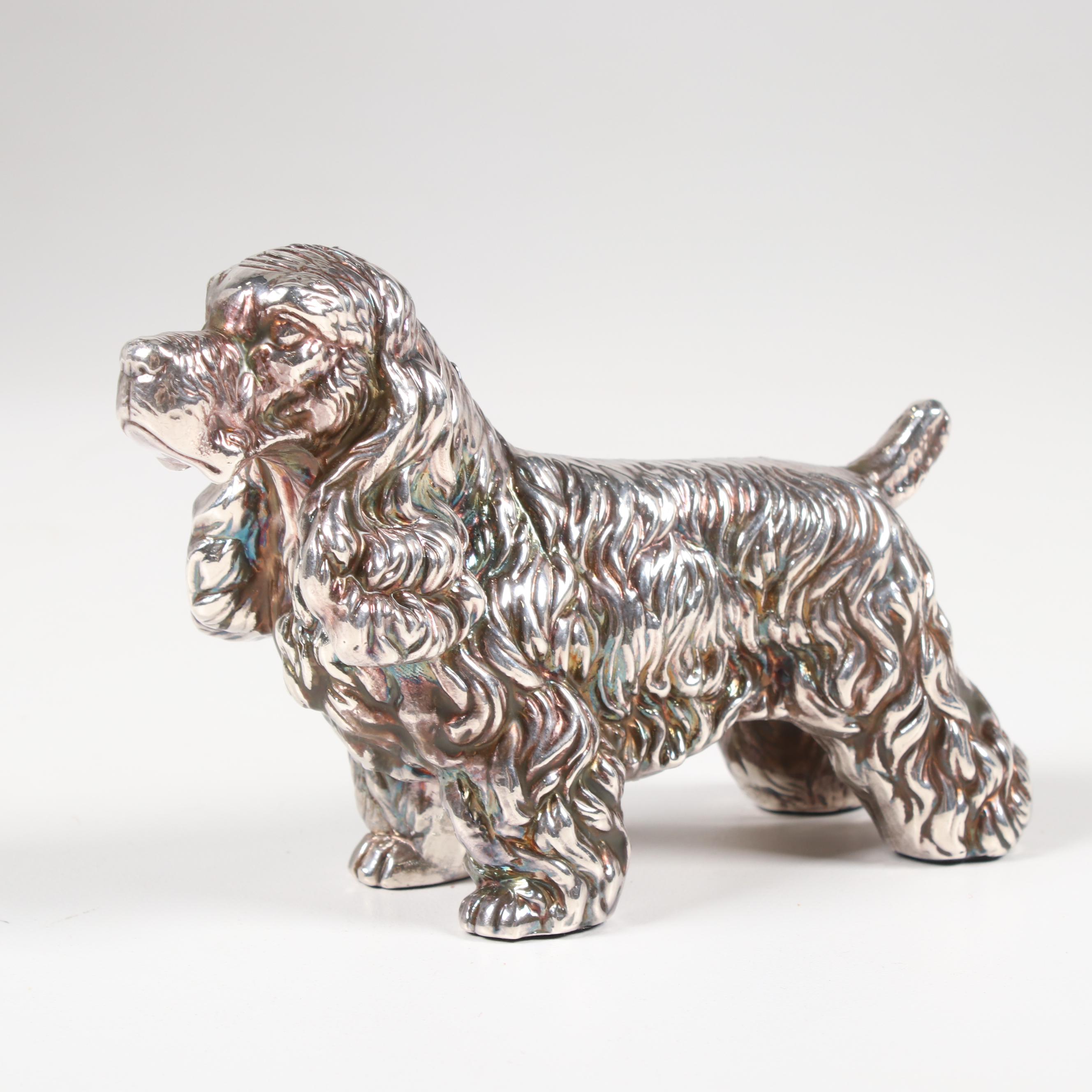 Sterling Silver Cocker Spaniel Figurine | EBTH