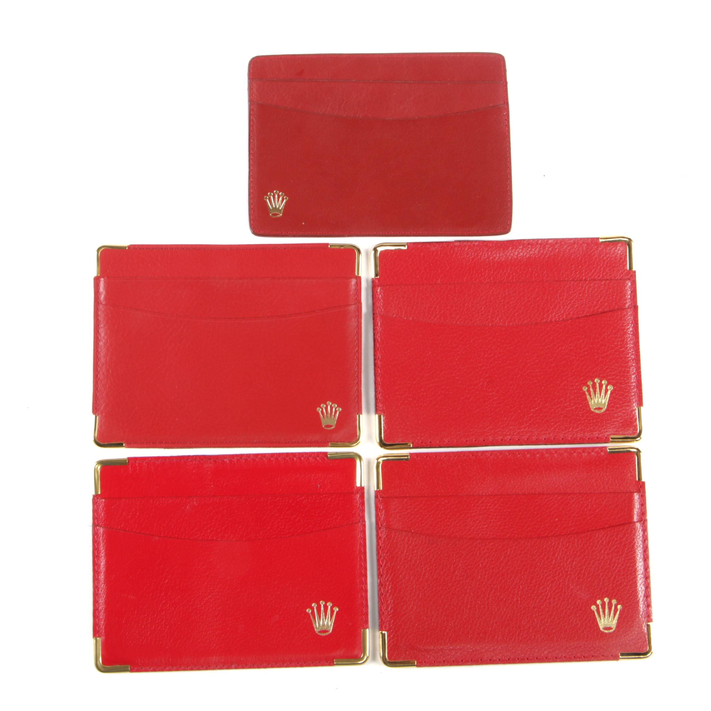 Rolex Red Leather Card Cases | EBTH