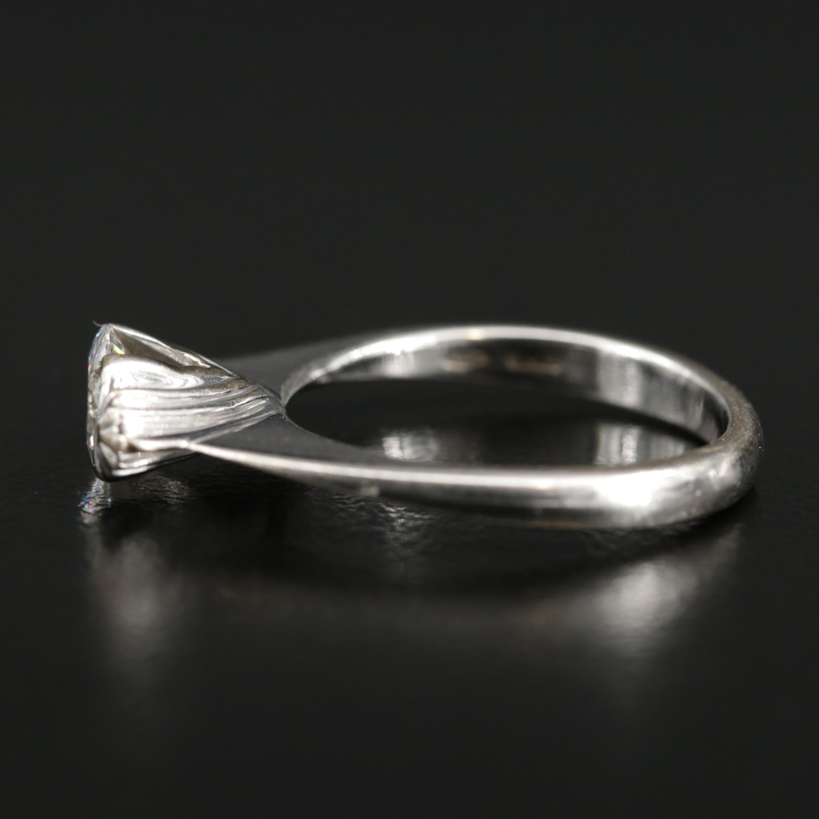 18K 0.84 CT Diamond Ring With East West Setting | EBTH