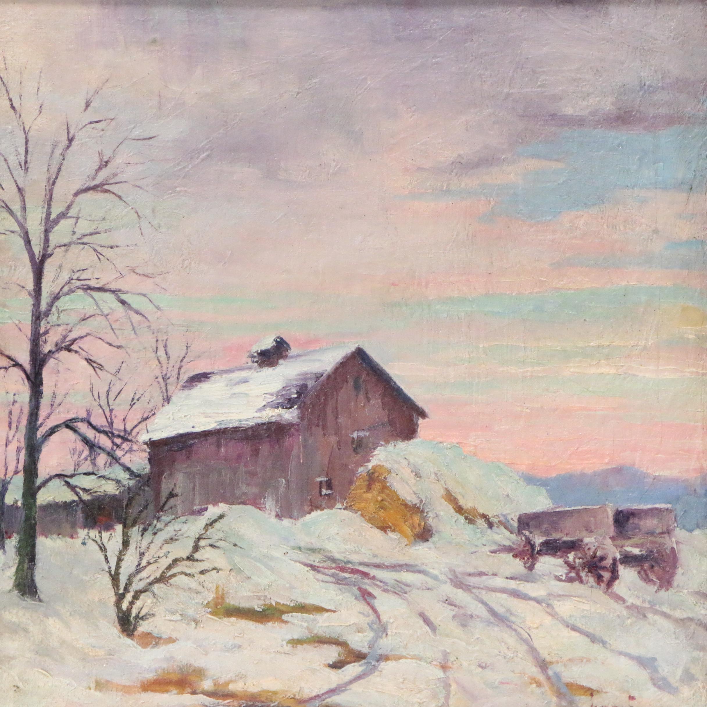 James Eccles Rural Landscape Oil Painting | EBTH