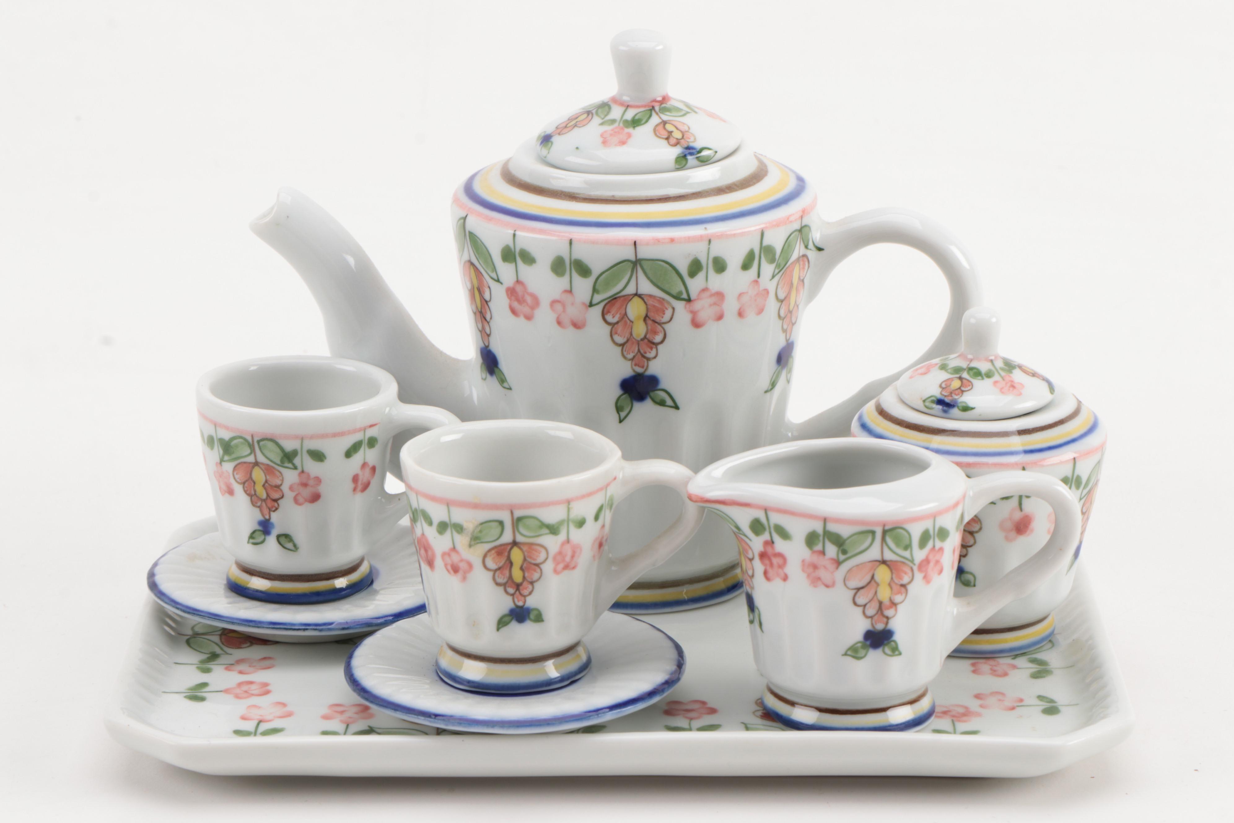 Child's Miniature Porcelain Tea Sets, Early to Mid-20th Century | EBTH