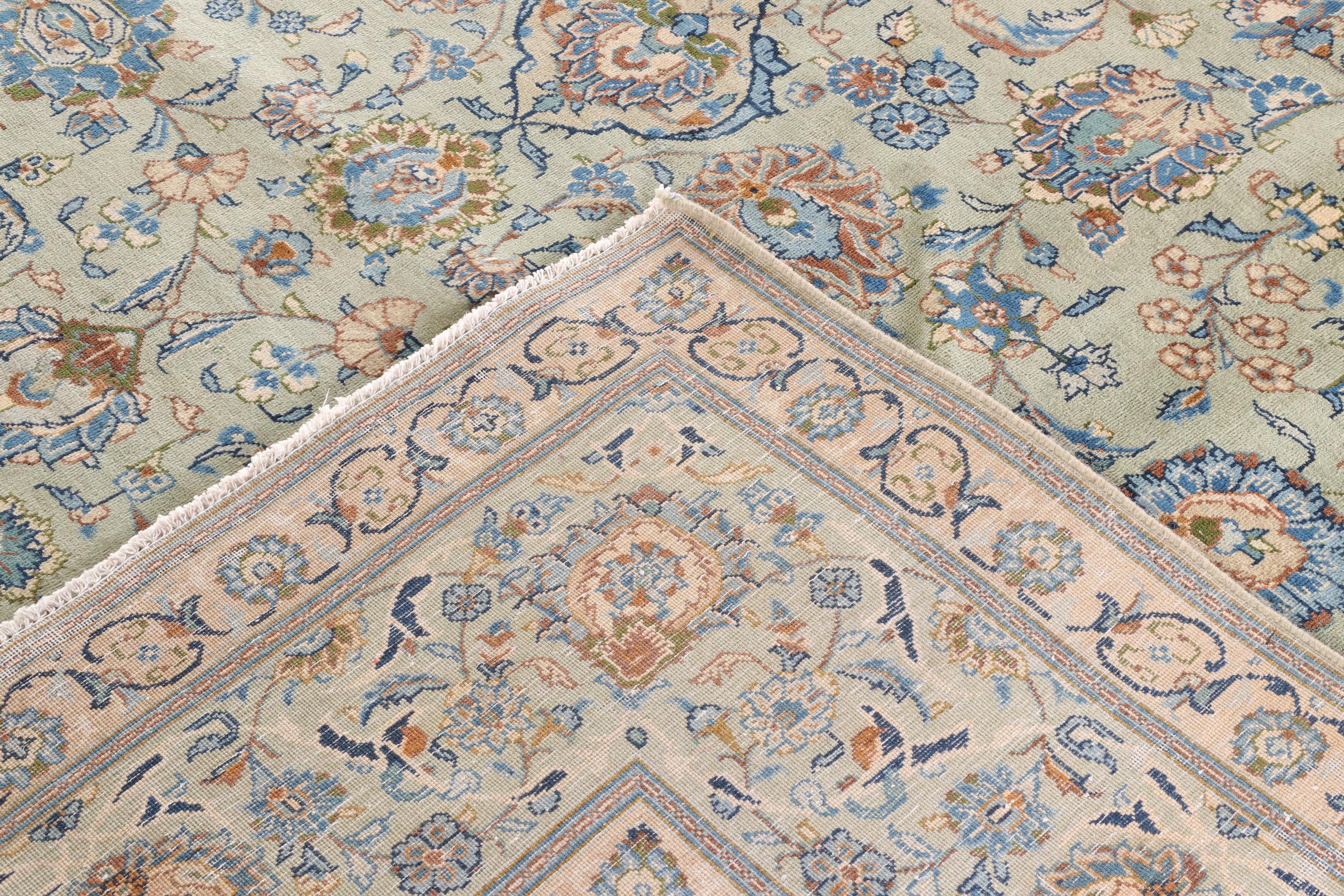 8'11 x 13'7 Hand-Knotted Persian Kerman Wool Rug | EBTH